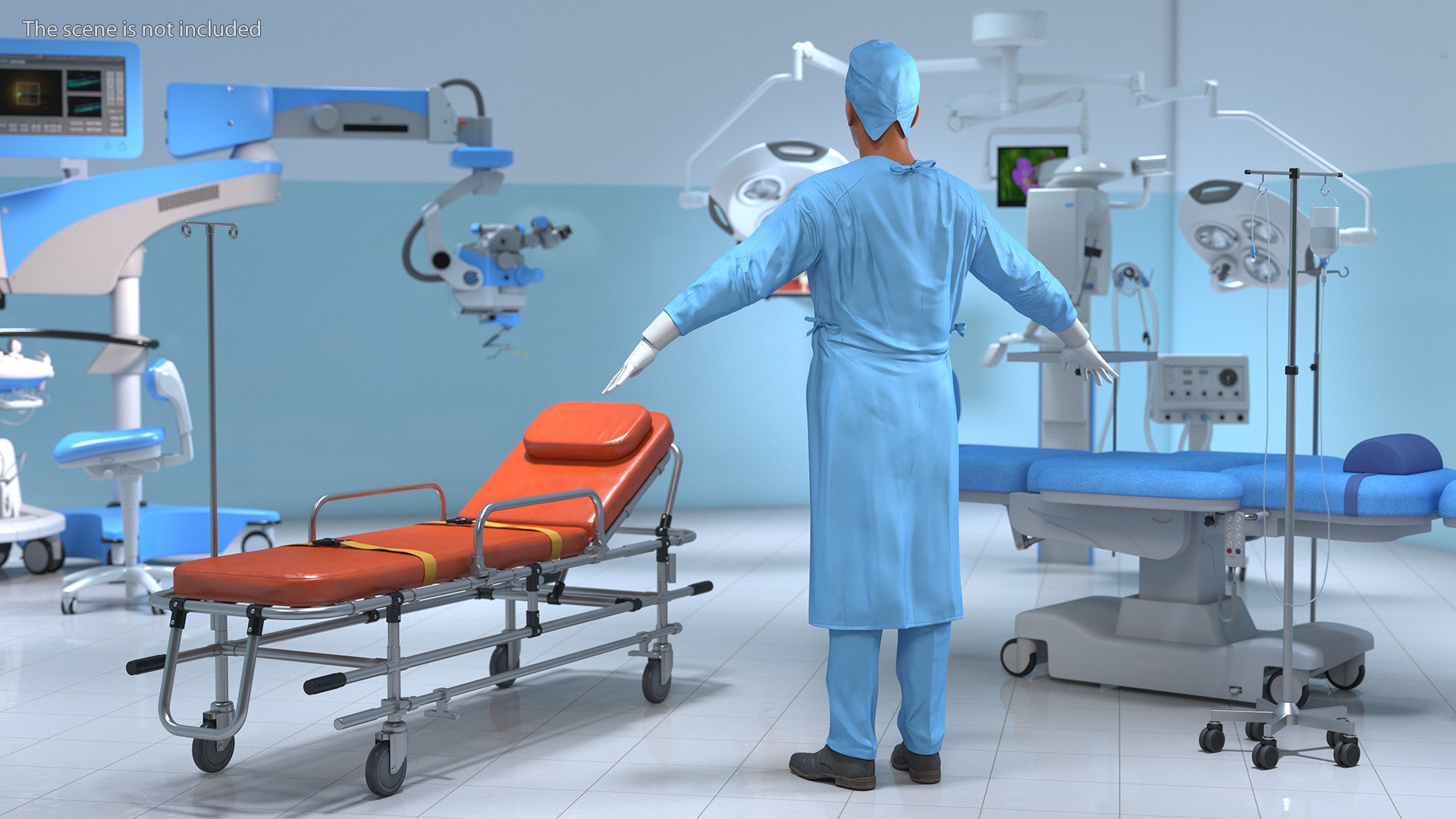 3D Male Surgeon Model - TurboSquid 2146527