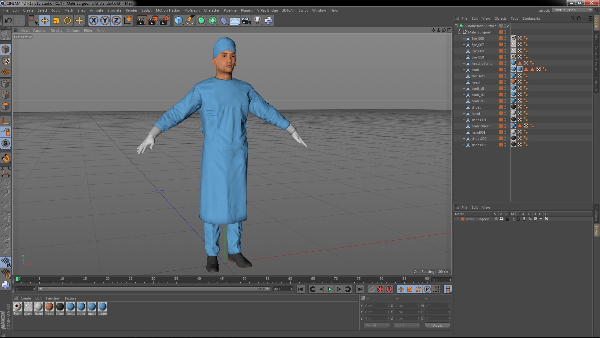 3D Male Surgeon model - TurboSquid 2146527