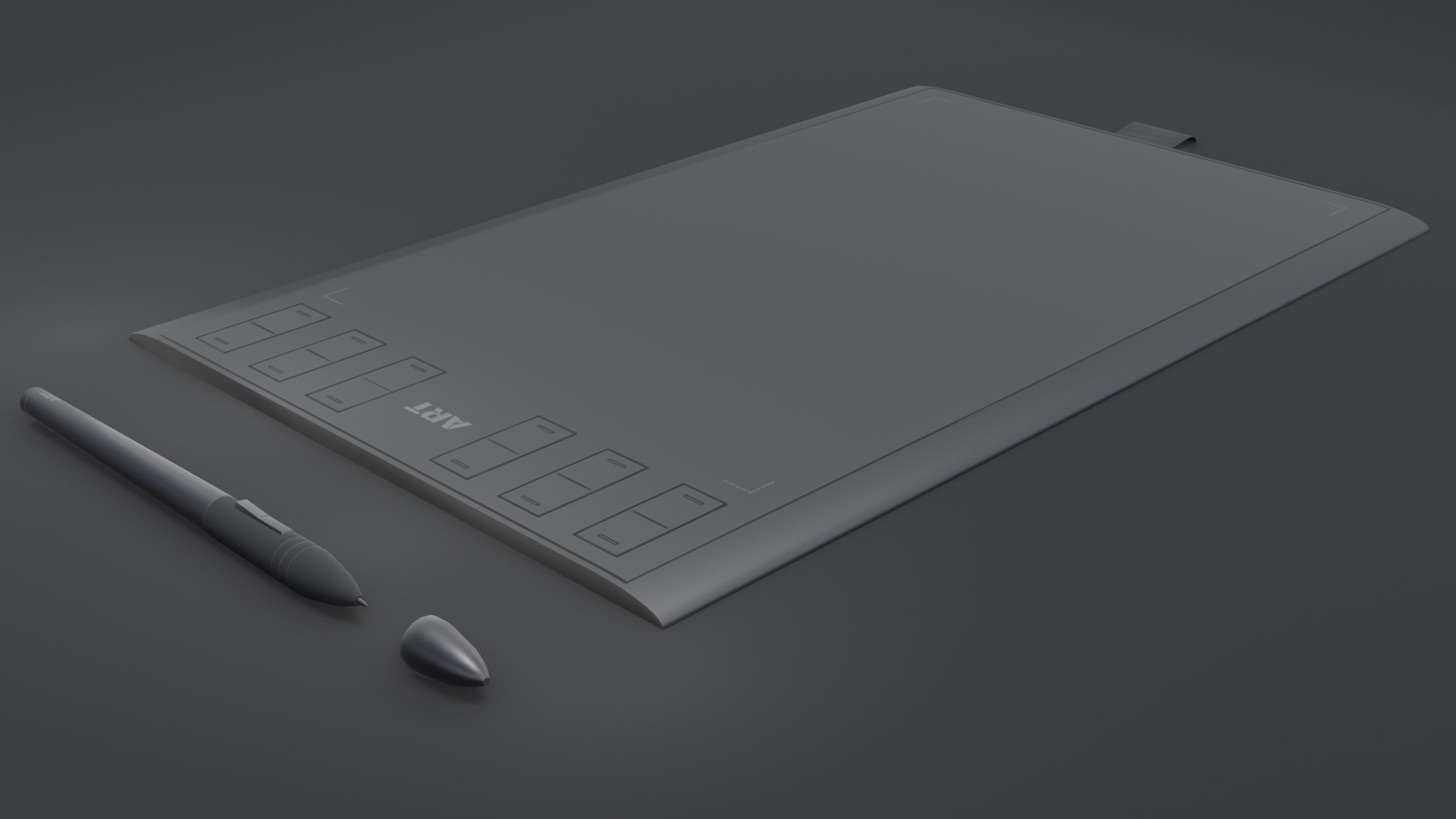 Graphics Tablet 3D Model - TurboSquid 2090758