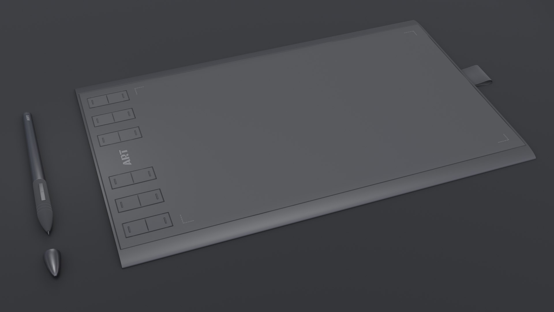 Graphics Tablet 3D Model - TurboSquid 2090758