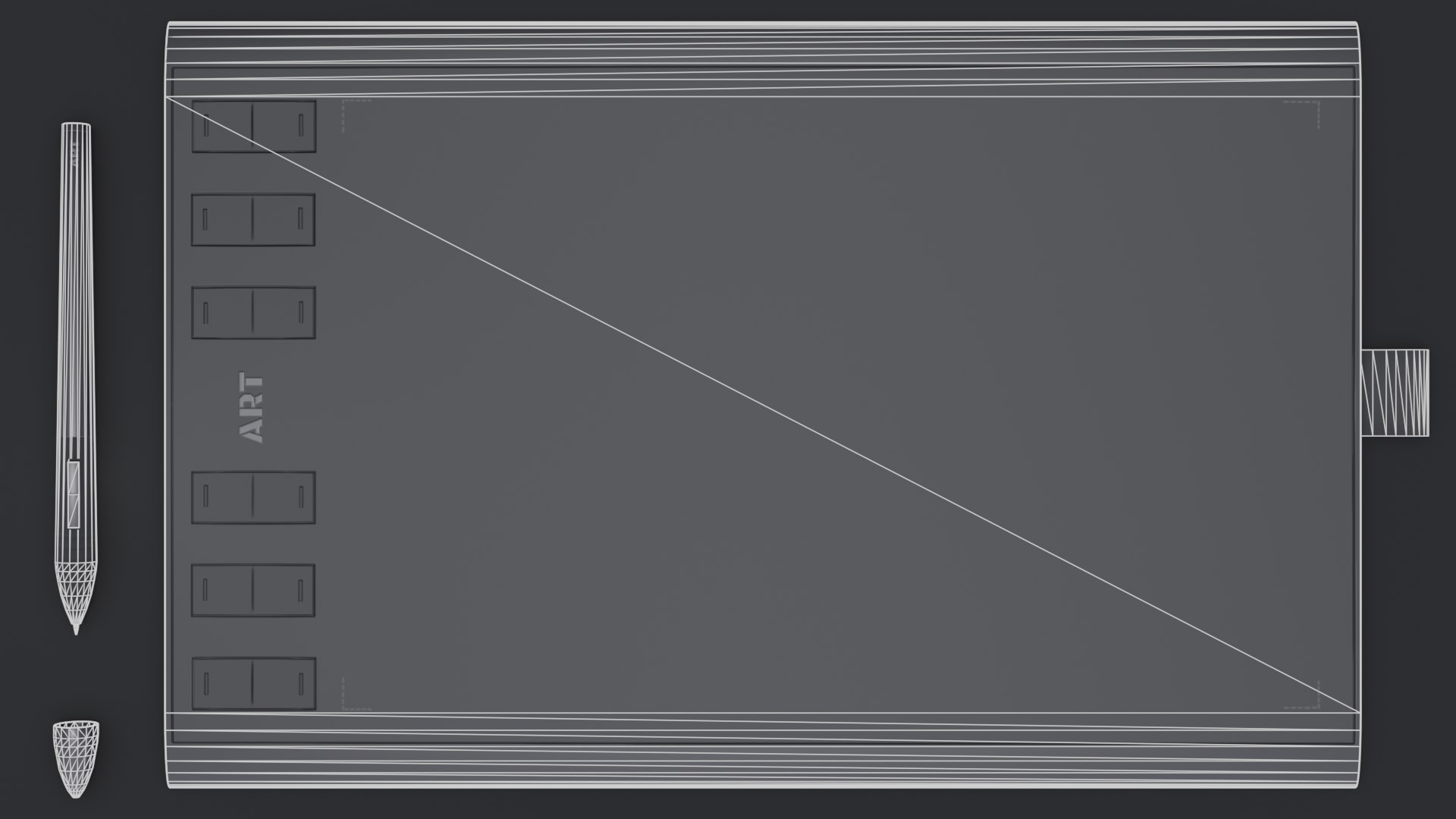 Graphics Tablet 3D Model - TurboSquid 2090758