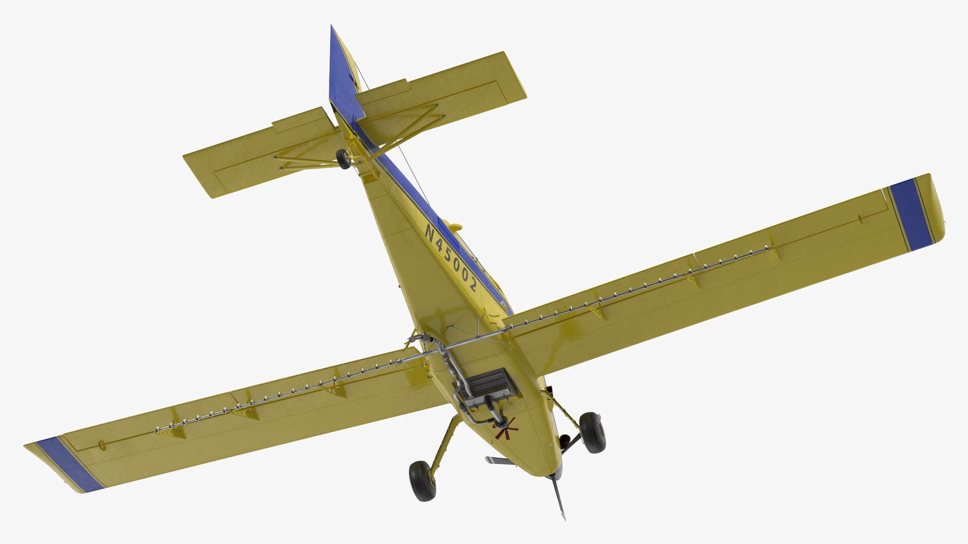 3D Agricultural Plane Air Tractor AT 502B Yellow Rigged model ...