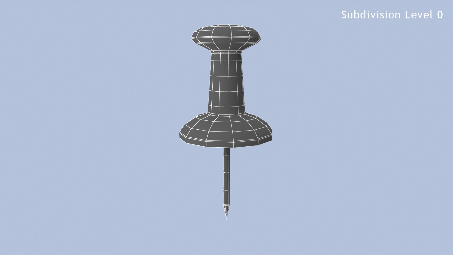 3D Push Pin Icon Model - TurboSquid 2101793