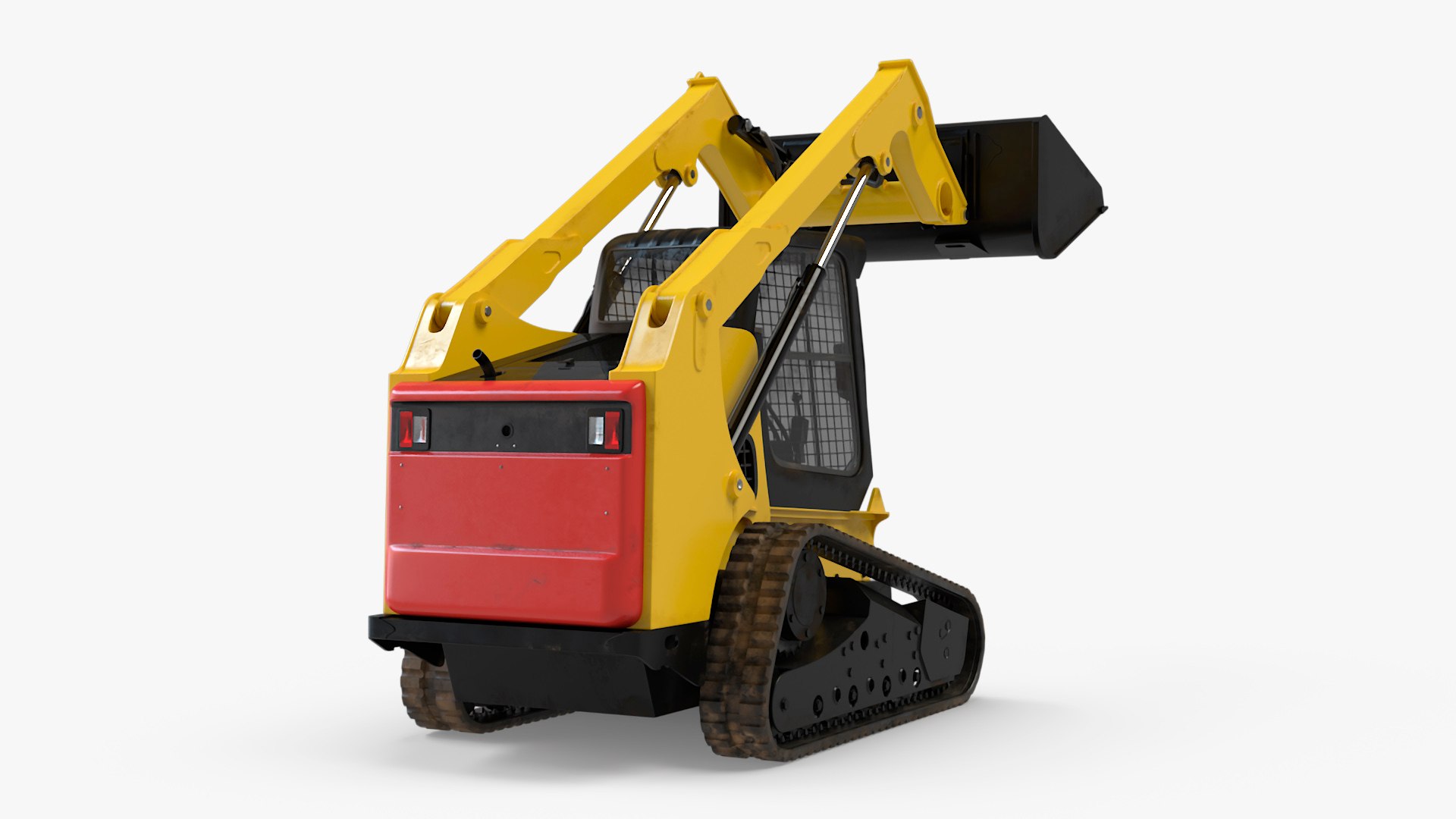 3D Model Skid Steer Loader With Sand Load And Pile Of Sand - TurboSquid ...
