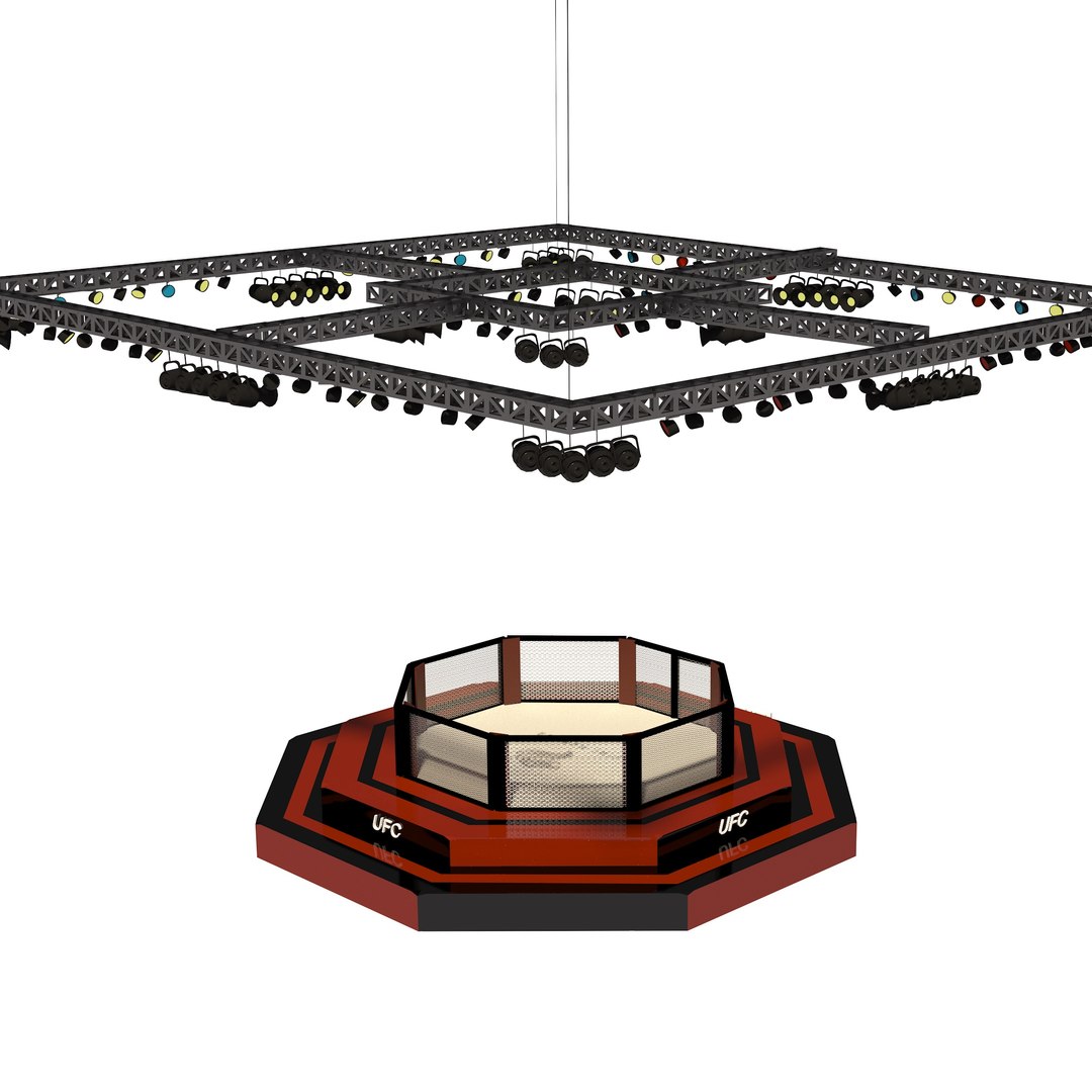 3D Ufc Ring - TurboSquid 1581218