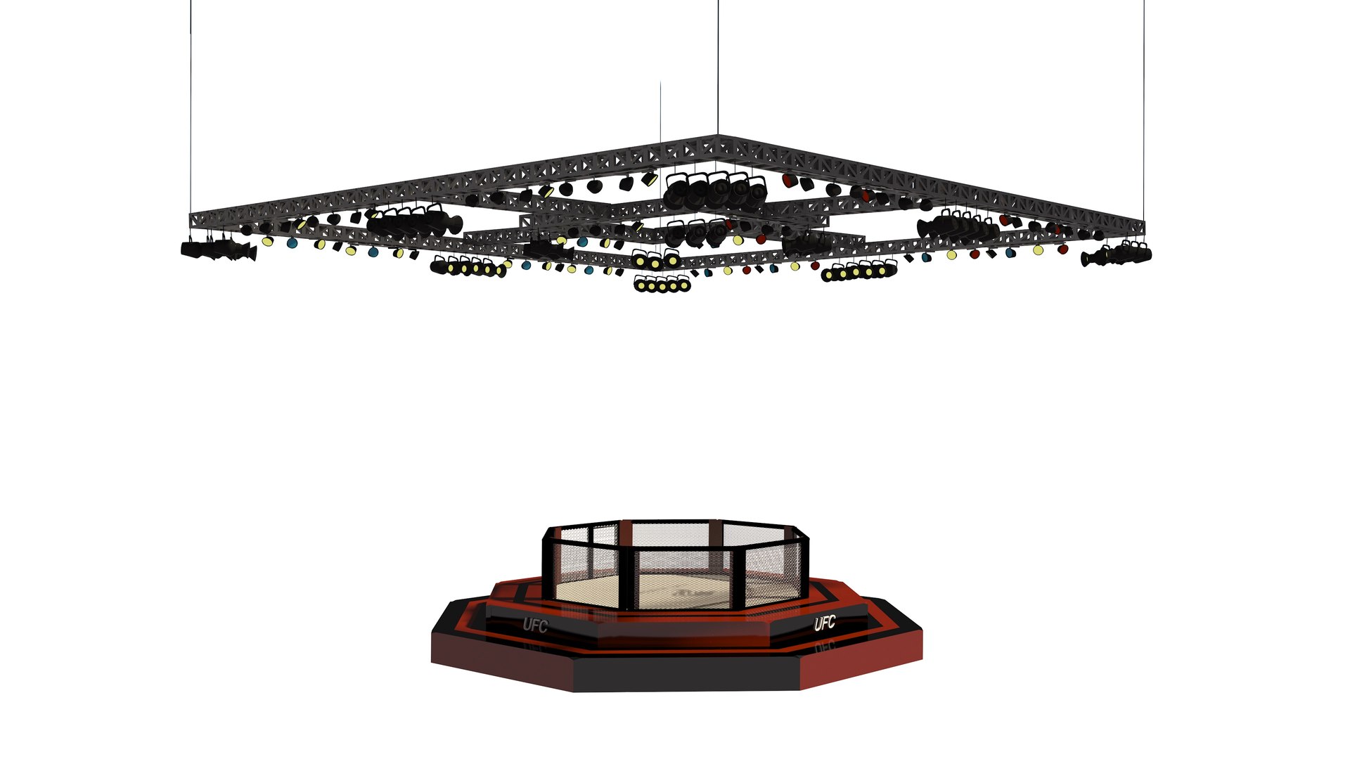 3D Ufc Ring - TurboSquid 1581218
