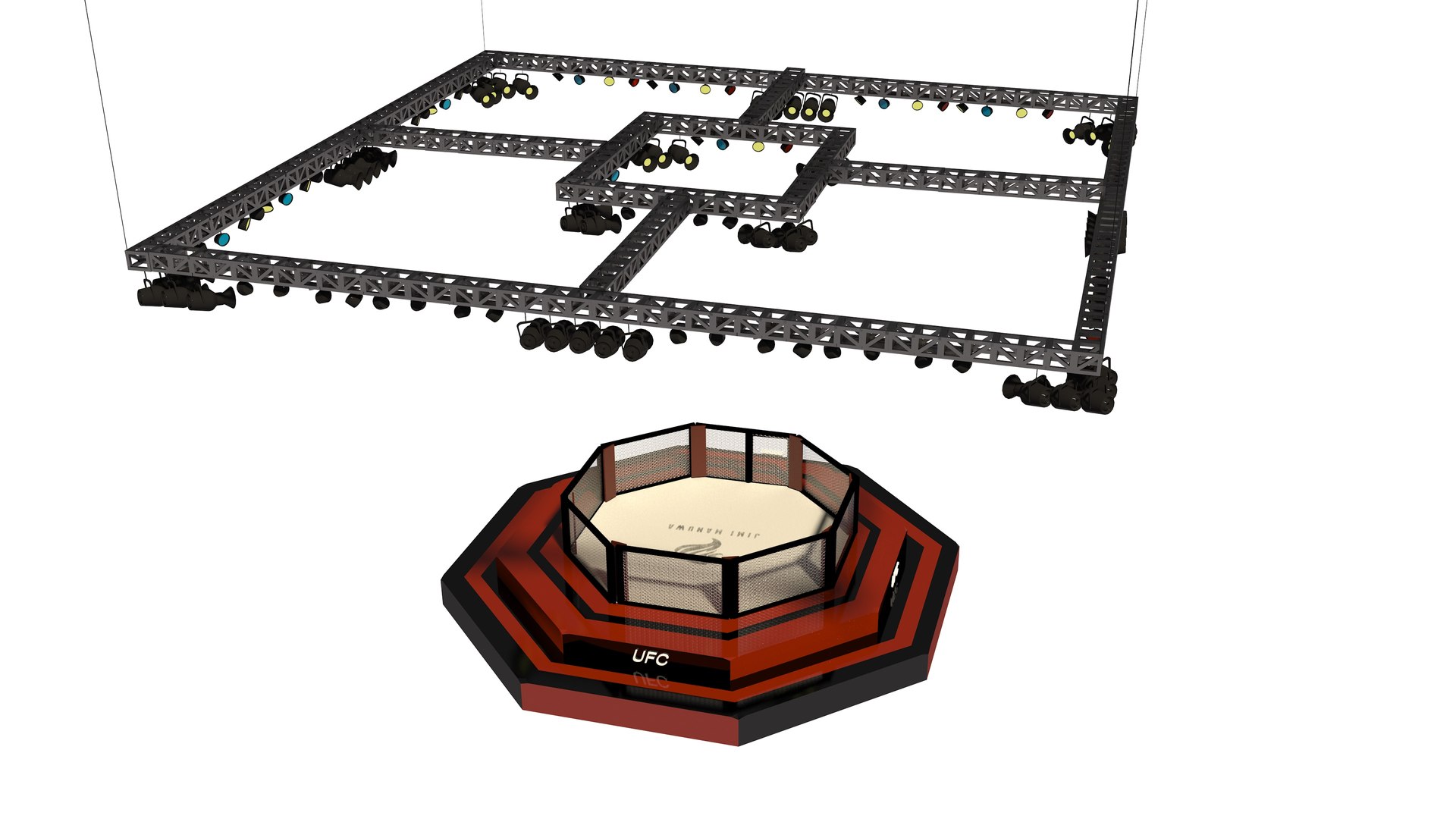 3D Ufc Ring - TurboSquid 1581218