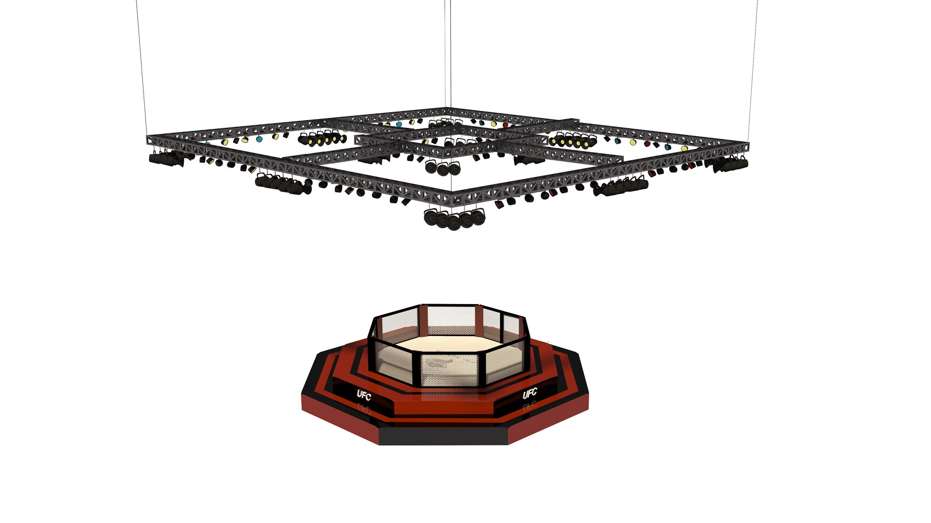 3D Ufc Ring - TurboSquid 1581218