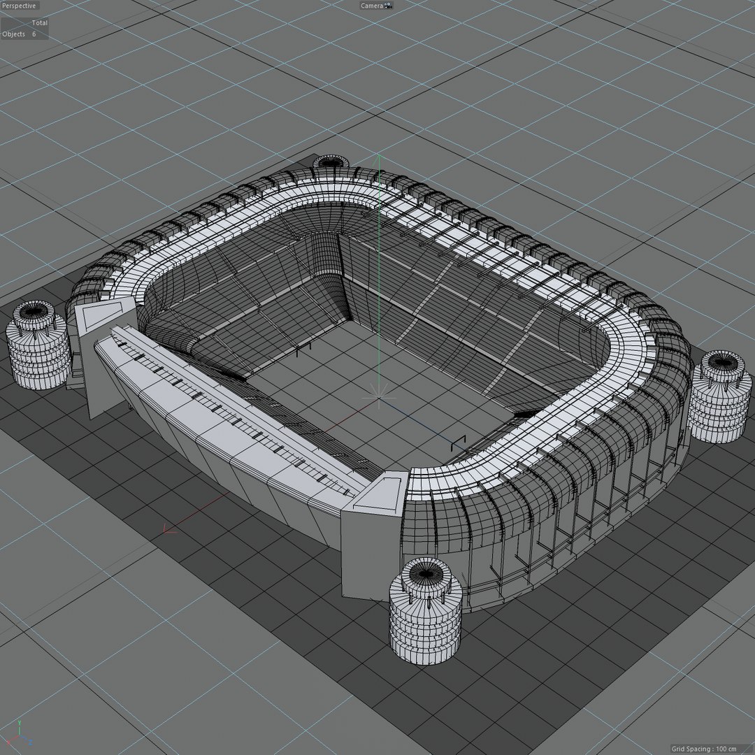Santiago Bernabeu Stadium 3D Model - TurboSquid 1648328