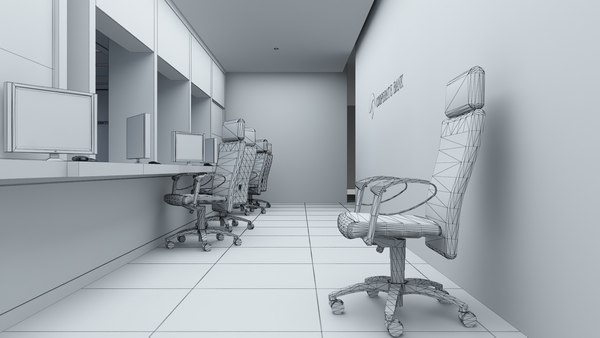 3D Bank Office Branch model - TurboSquid 1965423