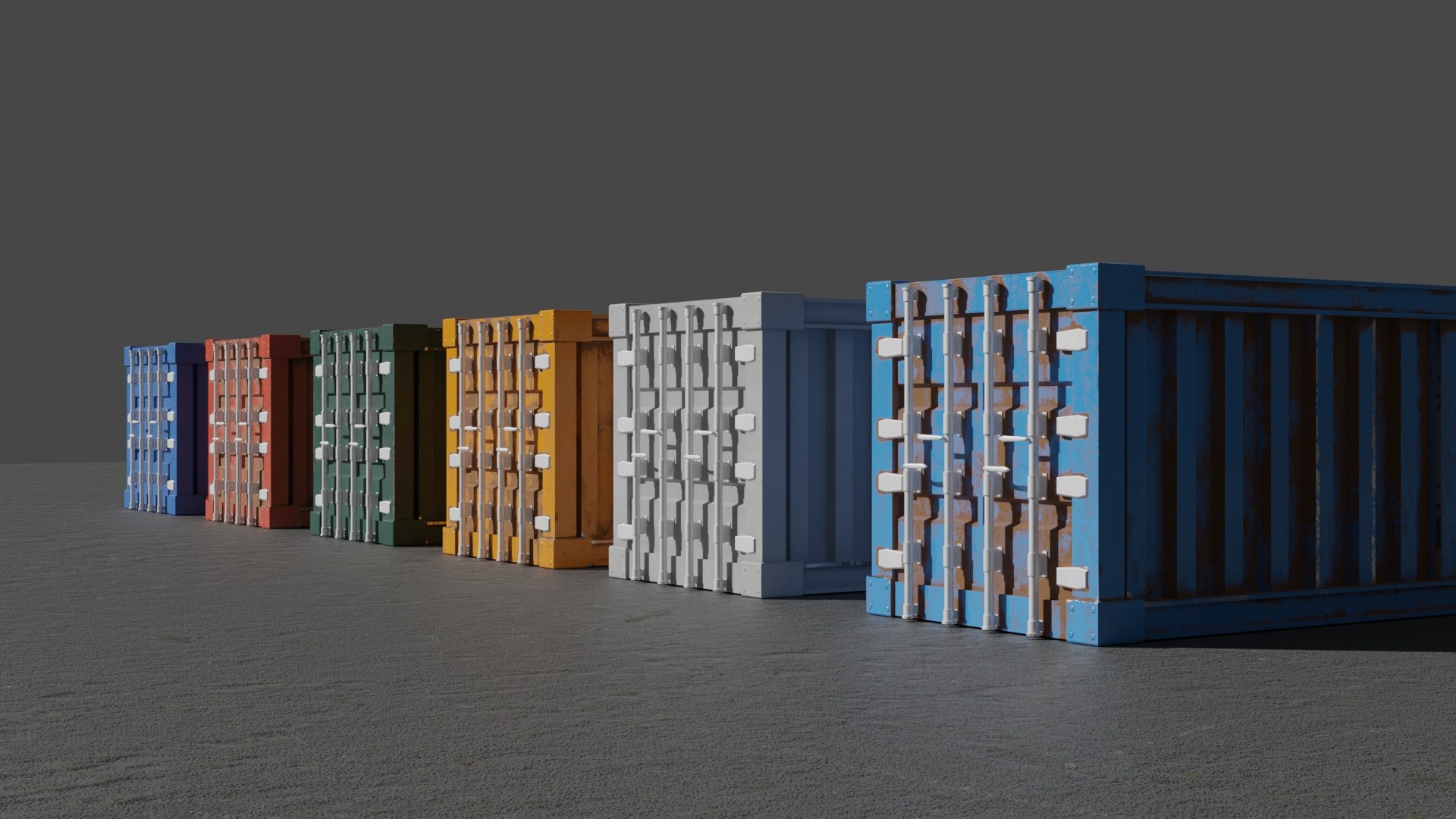 Shipping Container Low-poly 3D Model 3D Model - TurboSquid 1908284