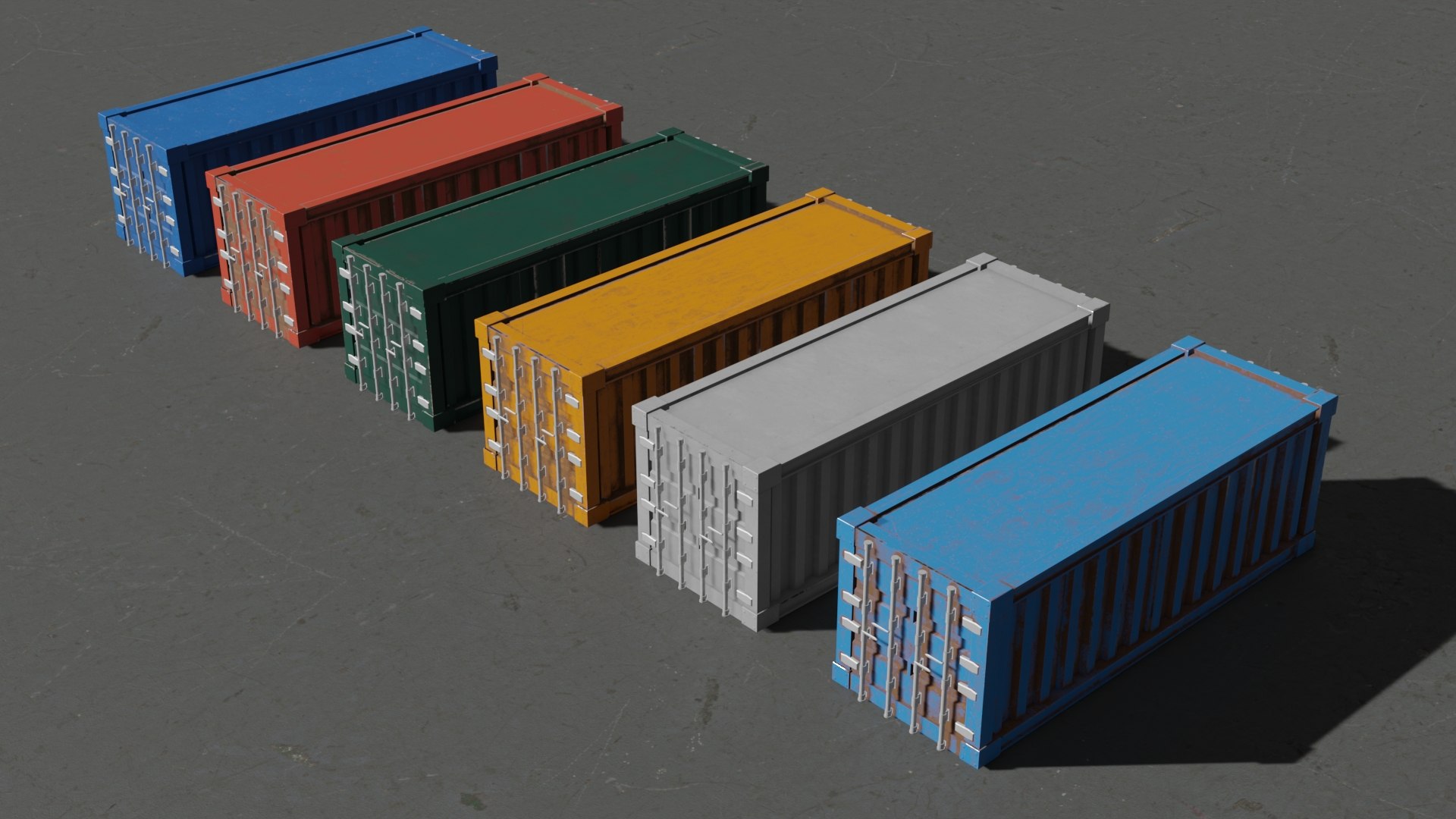 Shipping Container Low-poly 3D Model 3D Model - TurboSquid 1908284