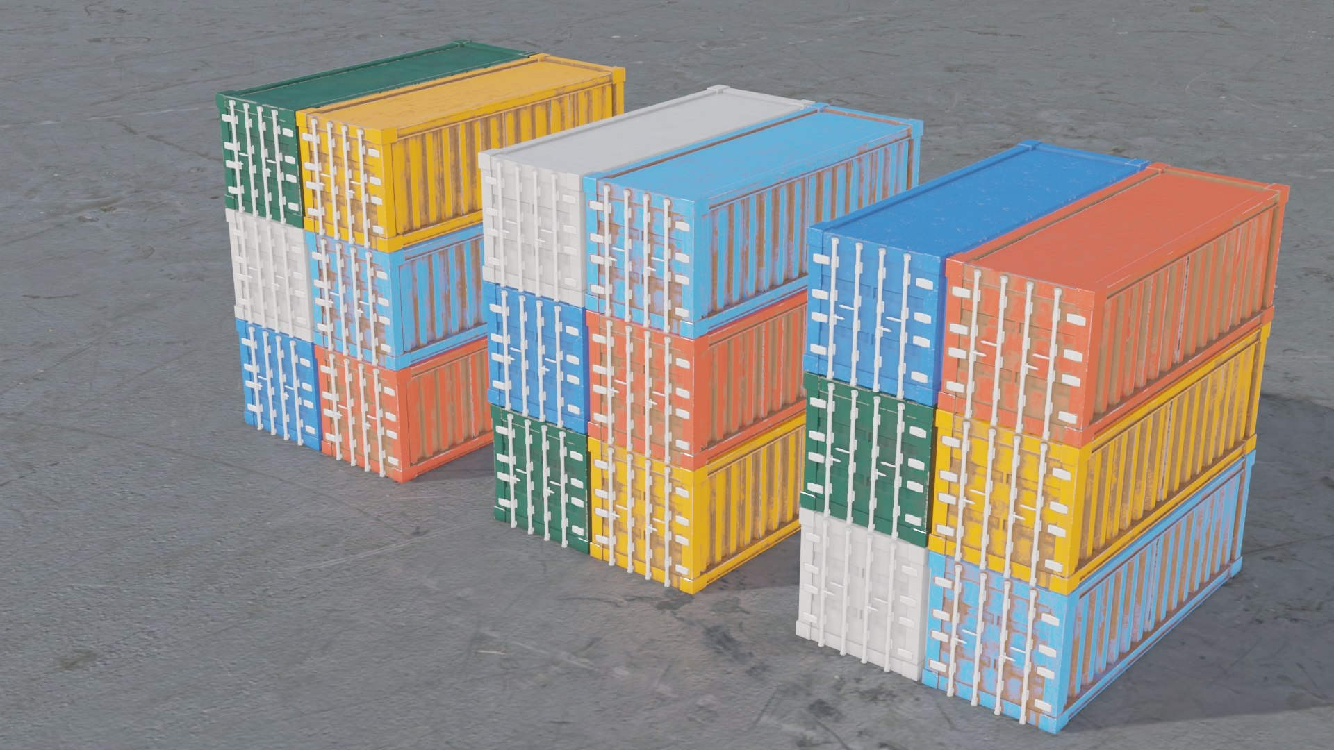 Shipping Container Low-poly 3D Model 3D Model - TurboSquid 1908284
