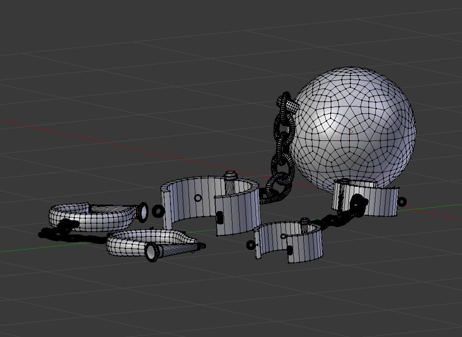 Medieval Shackles 3d Obj