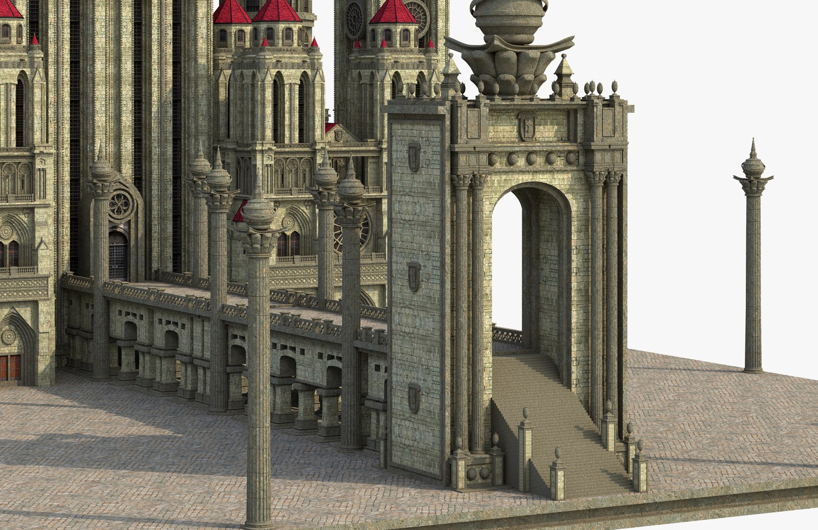 3D Fantasy Ancient Castle Model - TurboSquid 1986782