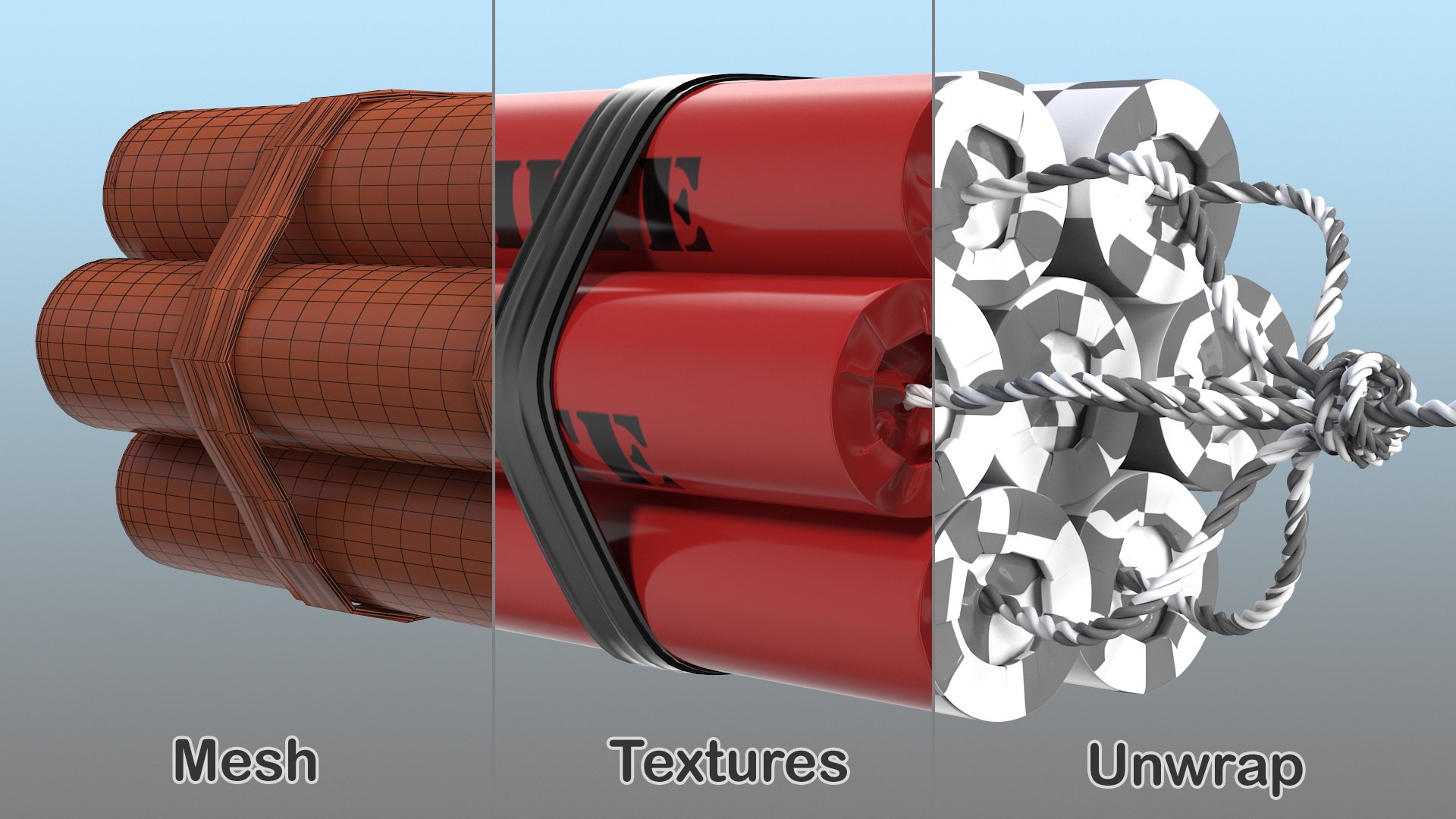 3D Dynamite Pack - TurboSquid 1471738