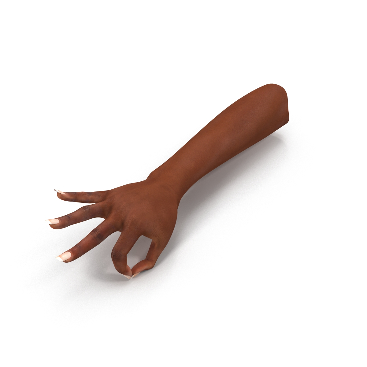 3d female hand african american model