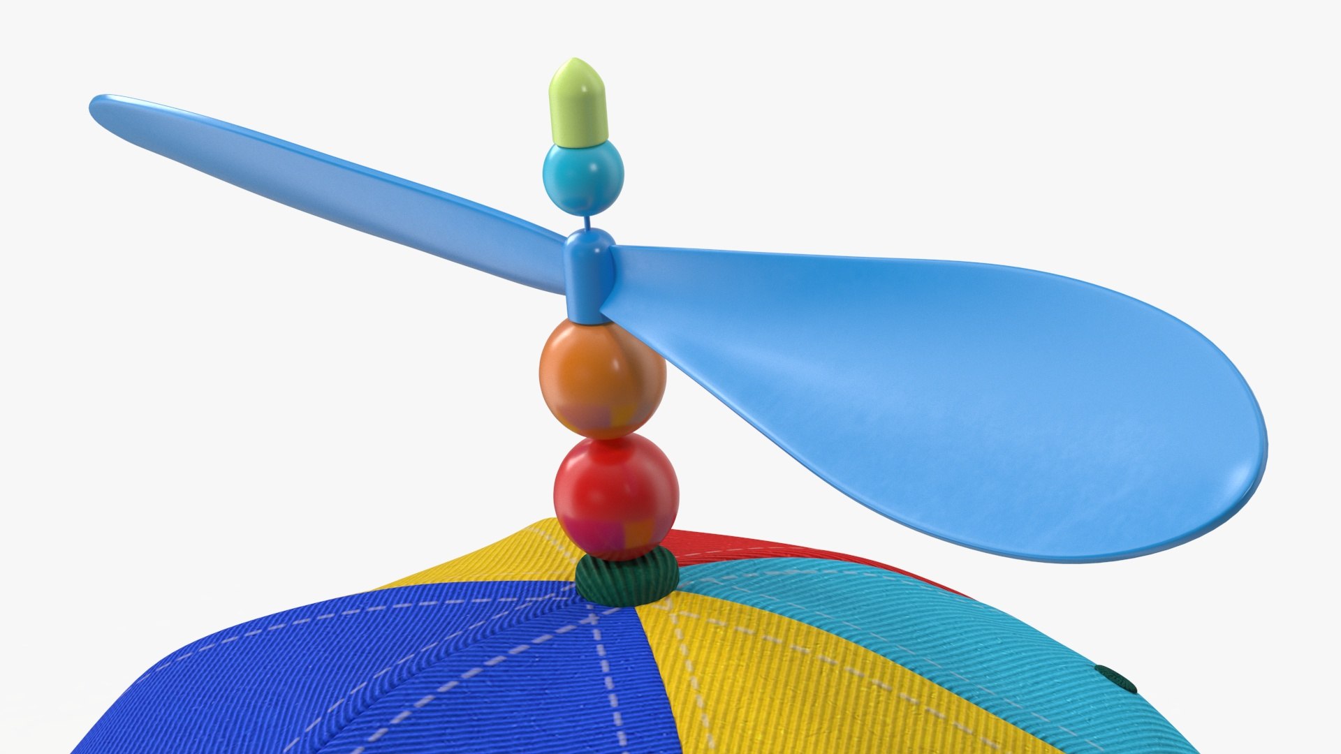 Child Multi Colored Propeller Hat Brimless Model - TurboSquid 2195927