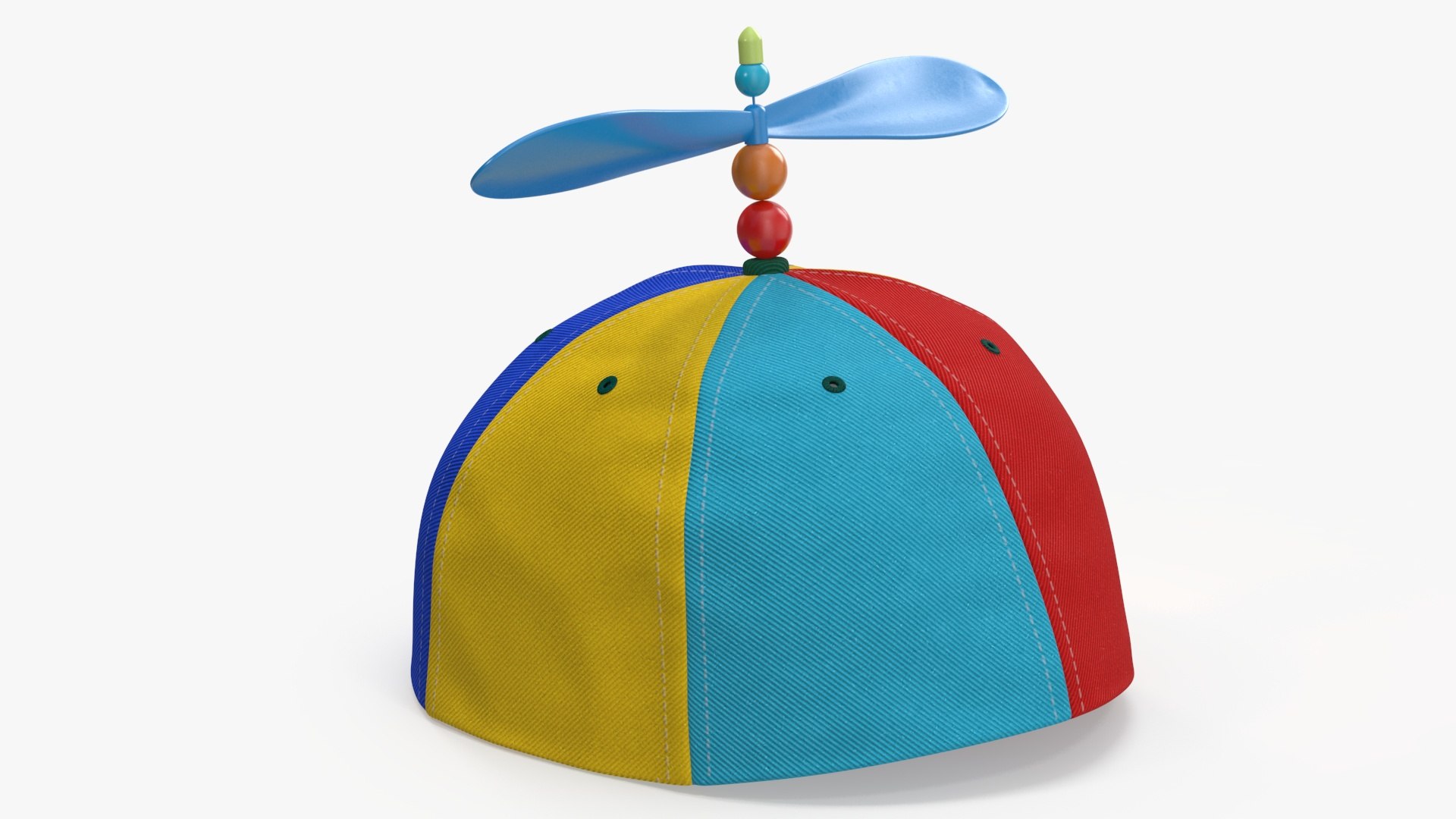 Child Multi Colored Propeller Hat Brimless Model - TurboSquid 2195927