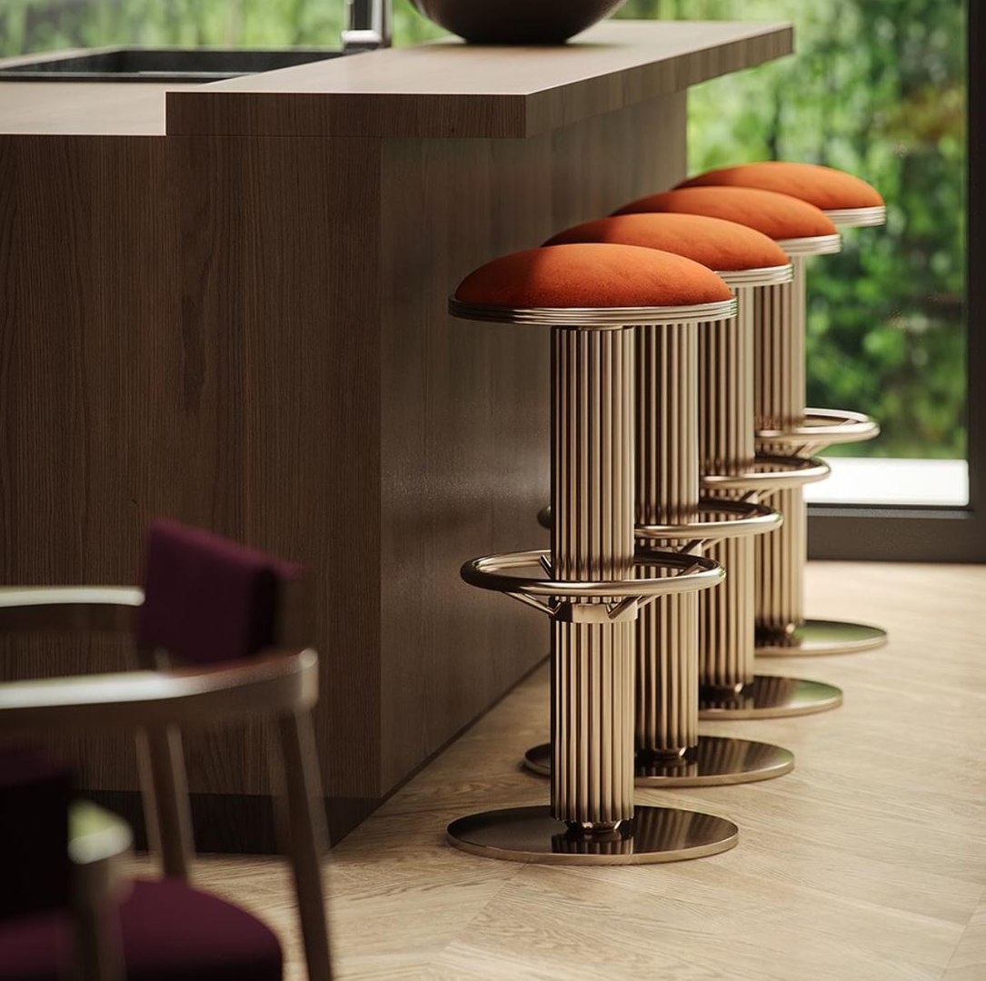 Bar Chair MULLIGAN II Mezzo Collection 3D Model - TurboSquid 2118956