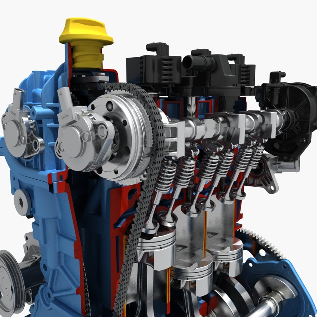 Petrol Engine Cutaway 3D - TurboSquid 1441377