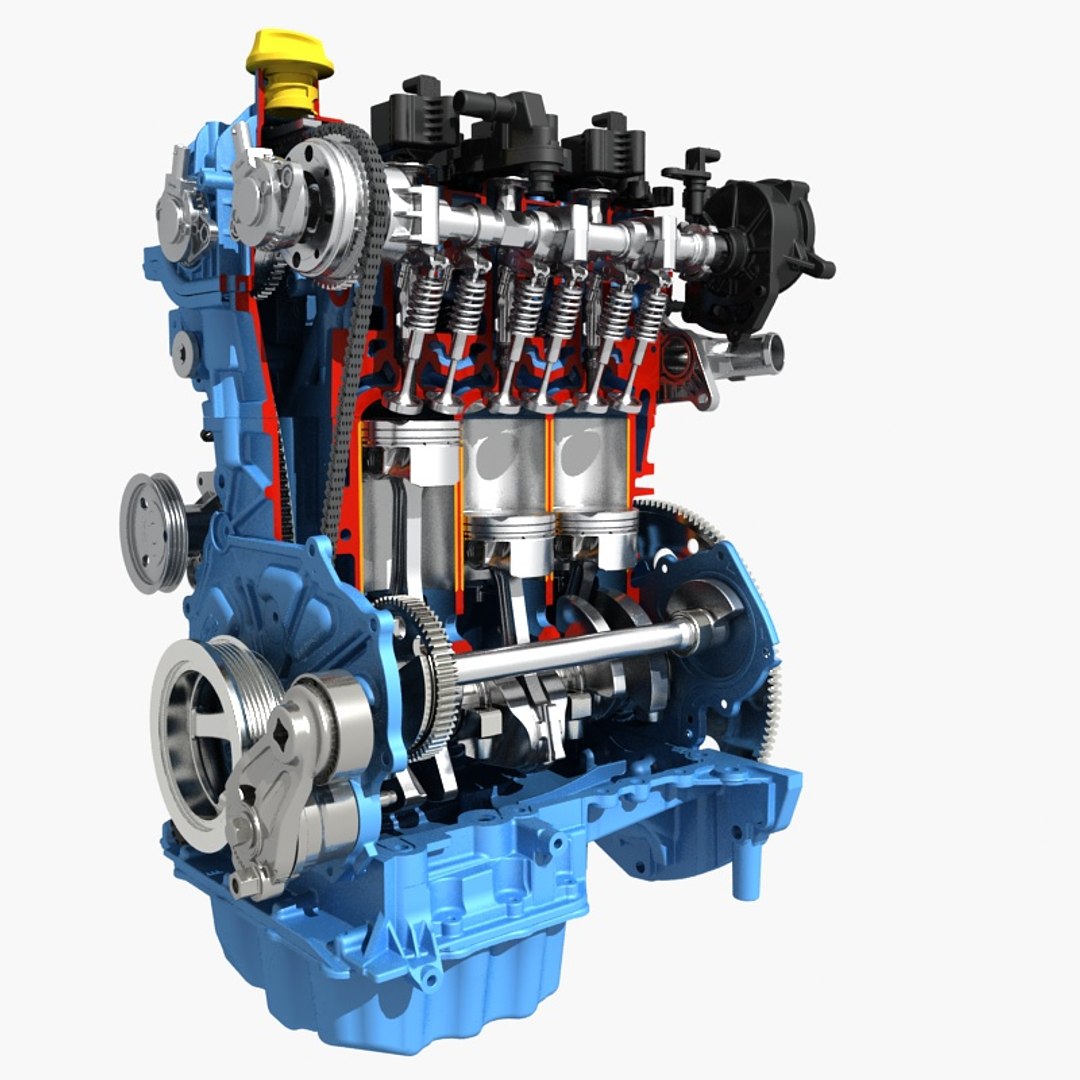Petrol Engine Cutaway 3D - TurboSquid 1441377