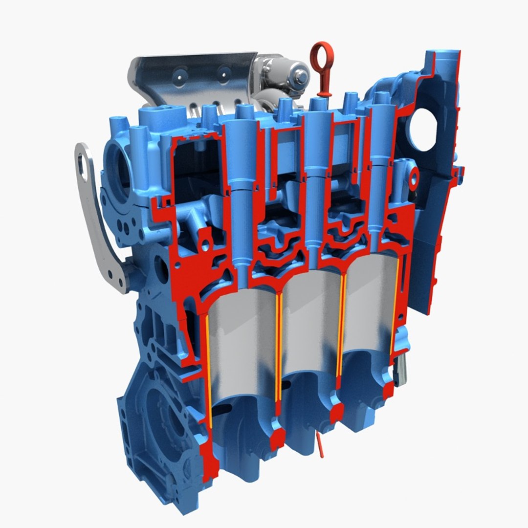 Petrol Engine Cutaway 3D - TurboSquid 1441377