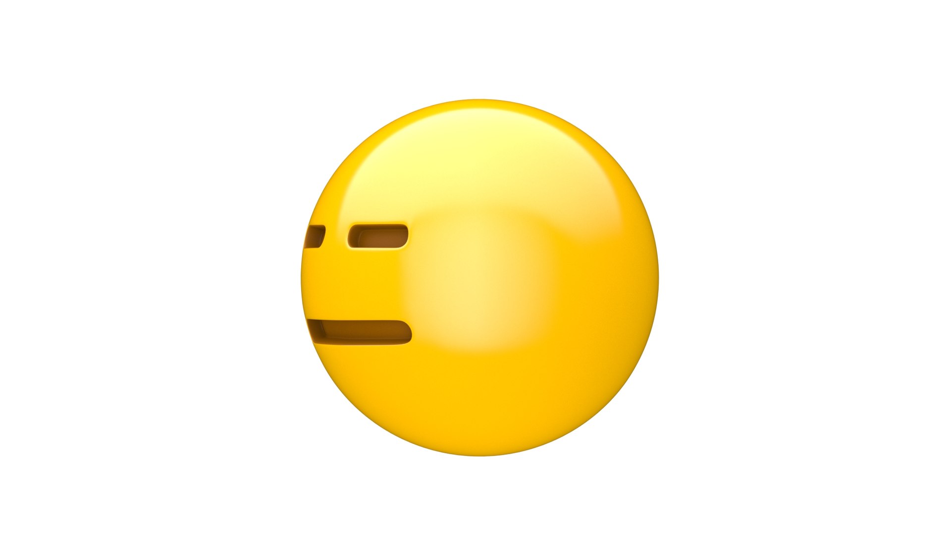 Apple Expressionless Face 3D - TurboSquid 1724072