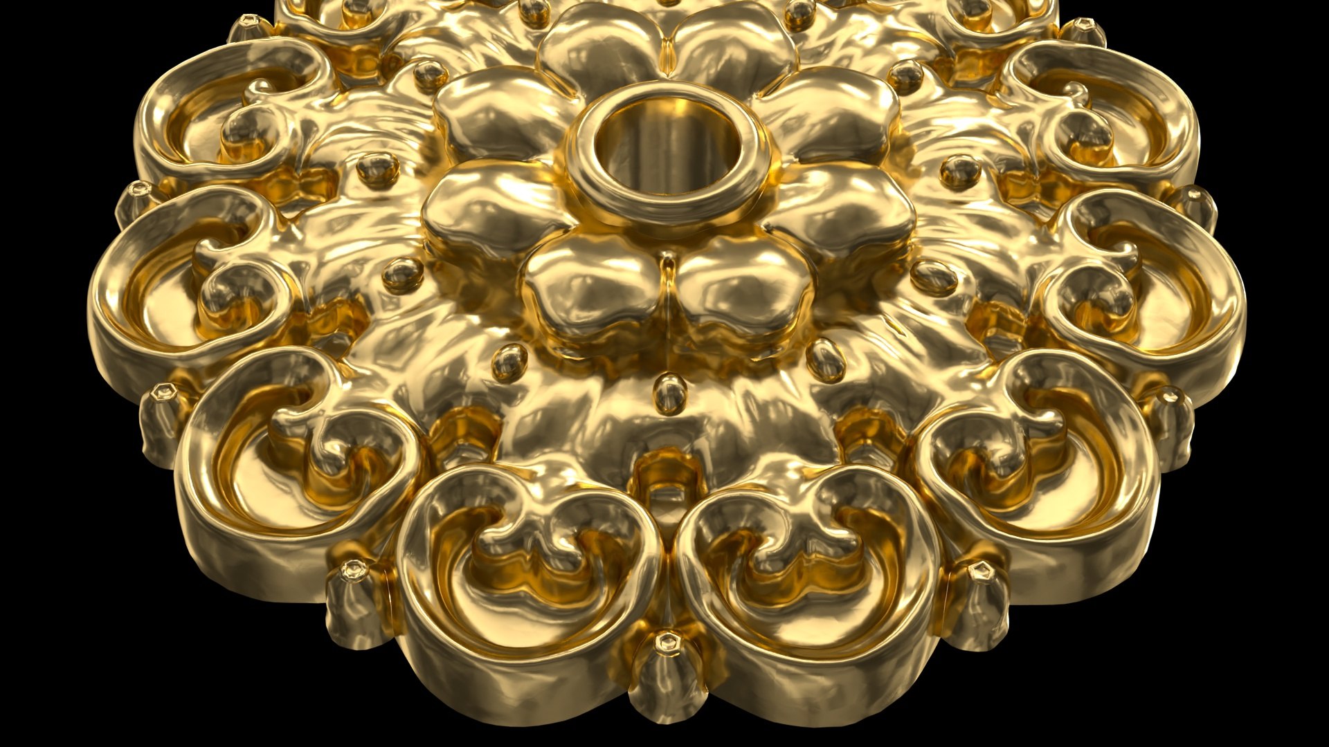 Ceiling Sockets Gypsum Plaster DR54 3D Model - TurboSquid 2024026