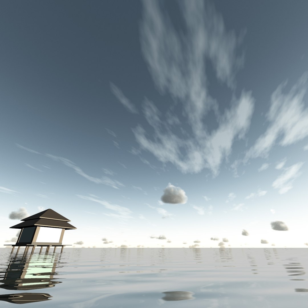 3d Model Of Sky Clouds