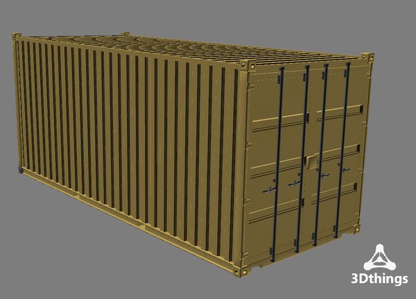 3d shipping container