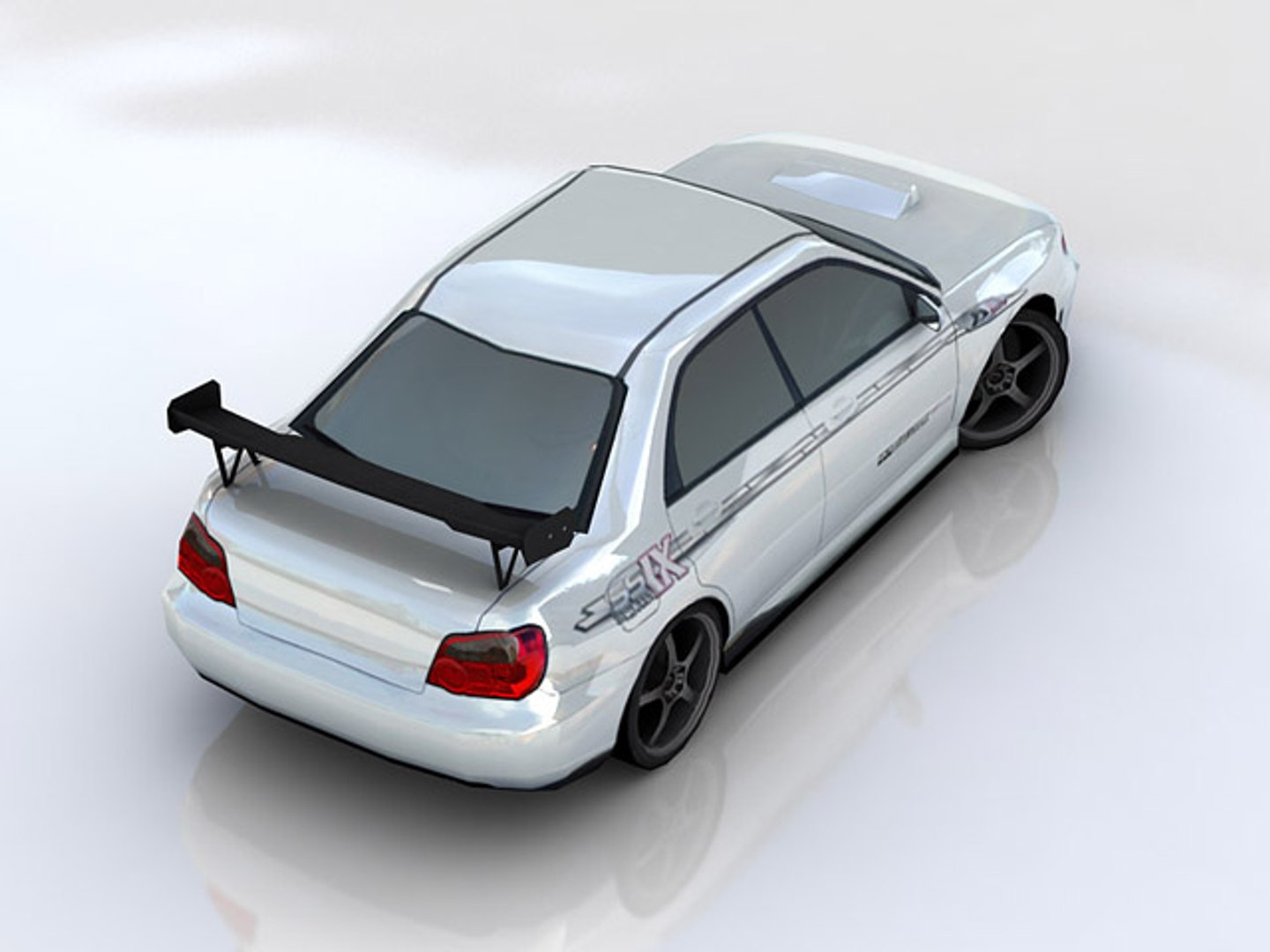 Subaru Impreza Tuning 3d Model