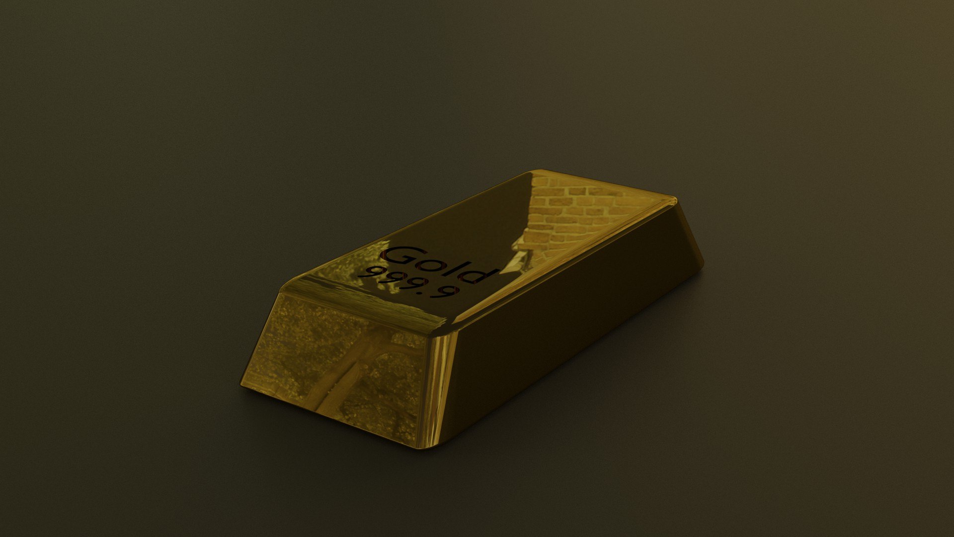 Gold Bar Model - TurboSquid 1981474