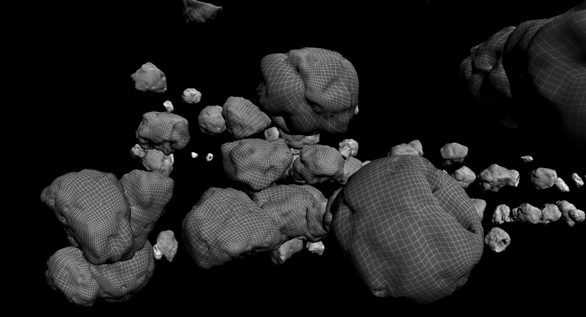 3d Asteroid Belt