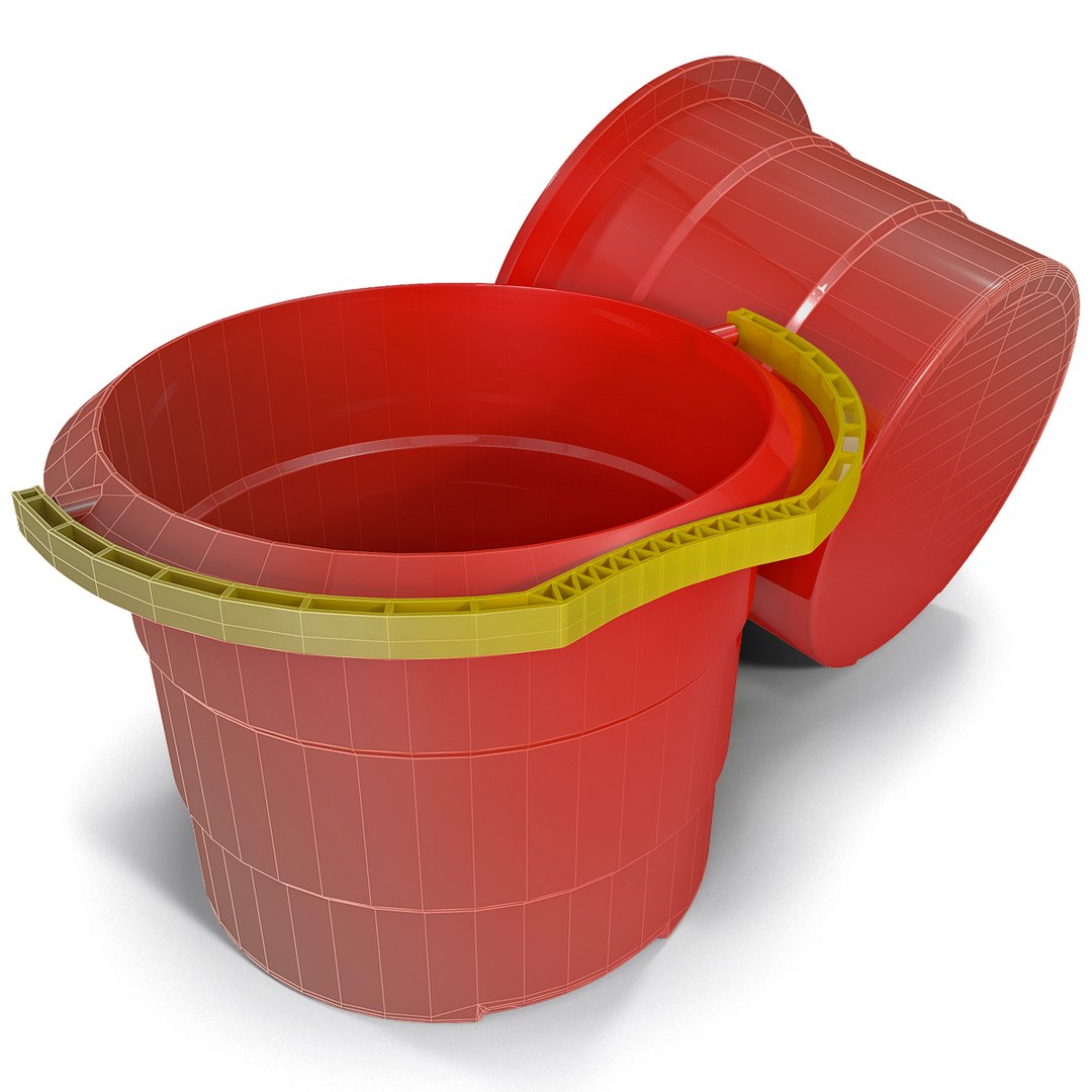 Toy Bucket 3d Model