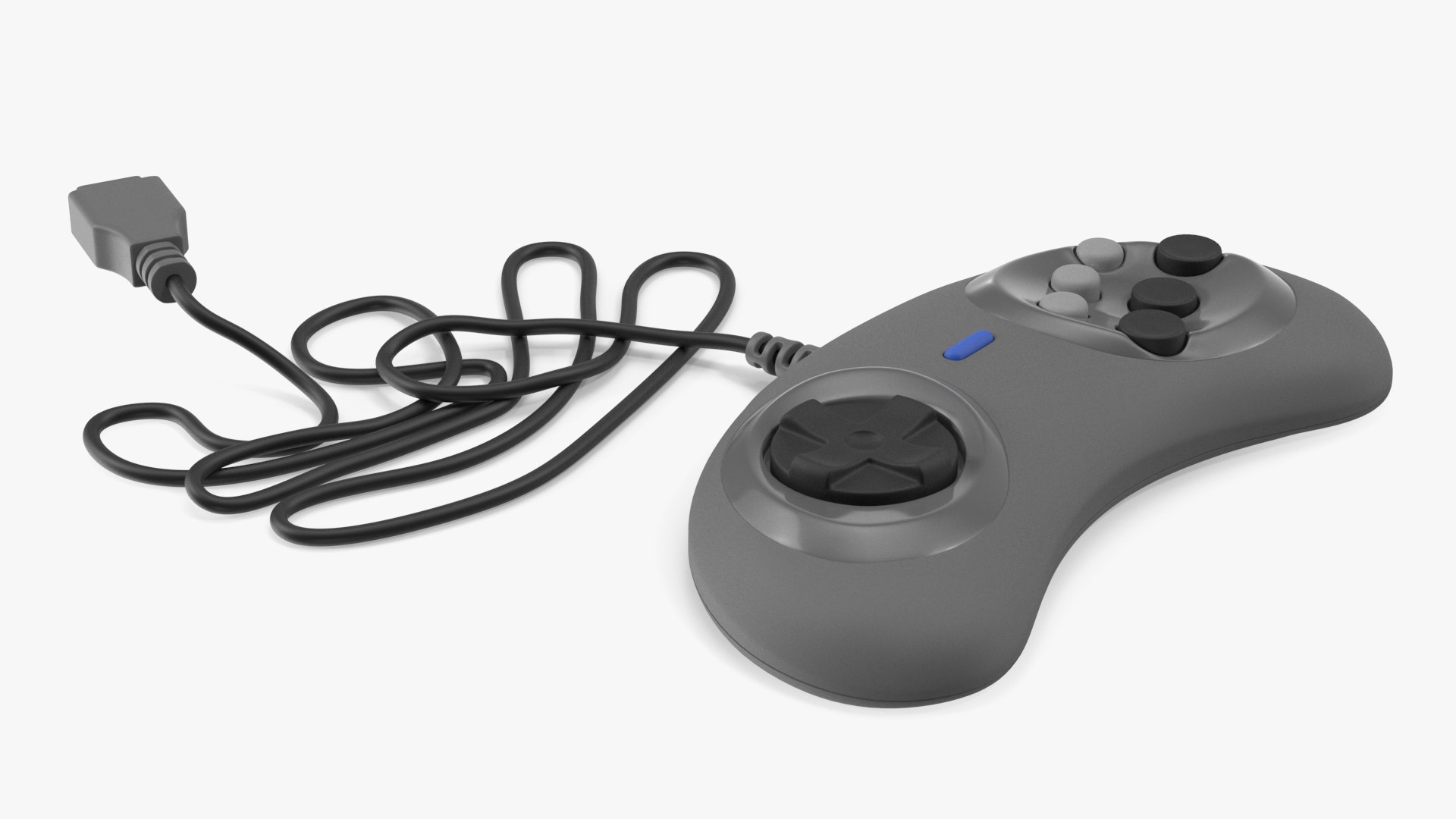 Game Joystick For Console Grey 3D Model - TurboSquid 2146058
