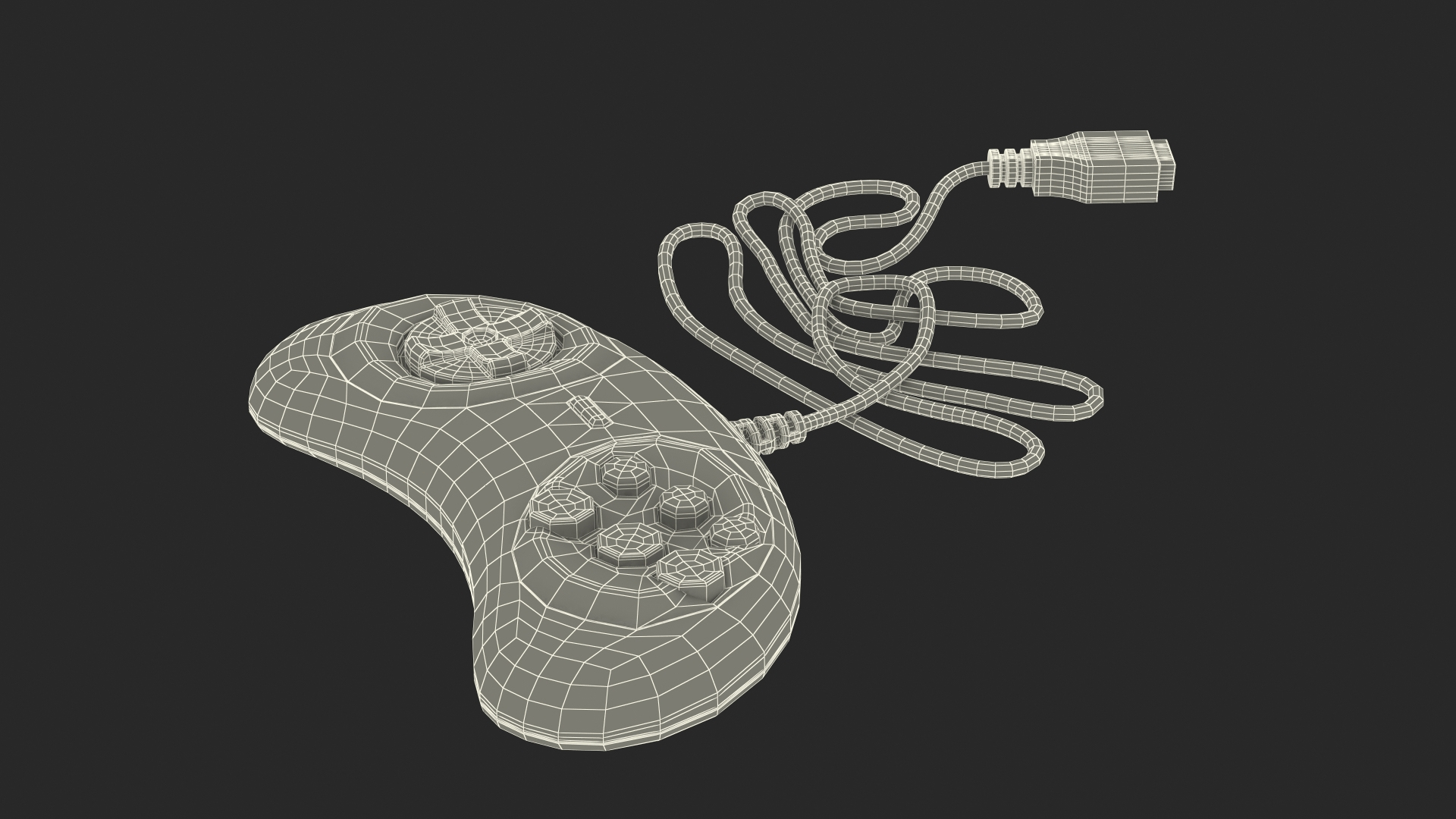 Game Joystick For Console Grey 3D Model - TurboSquid 2146058