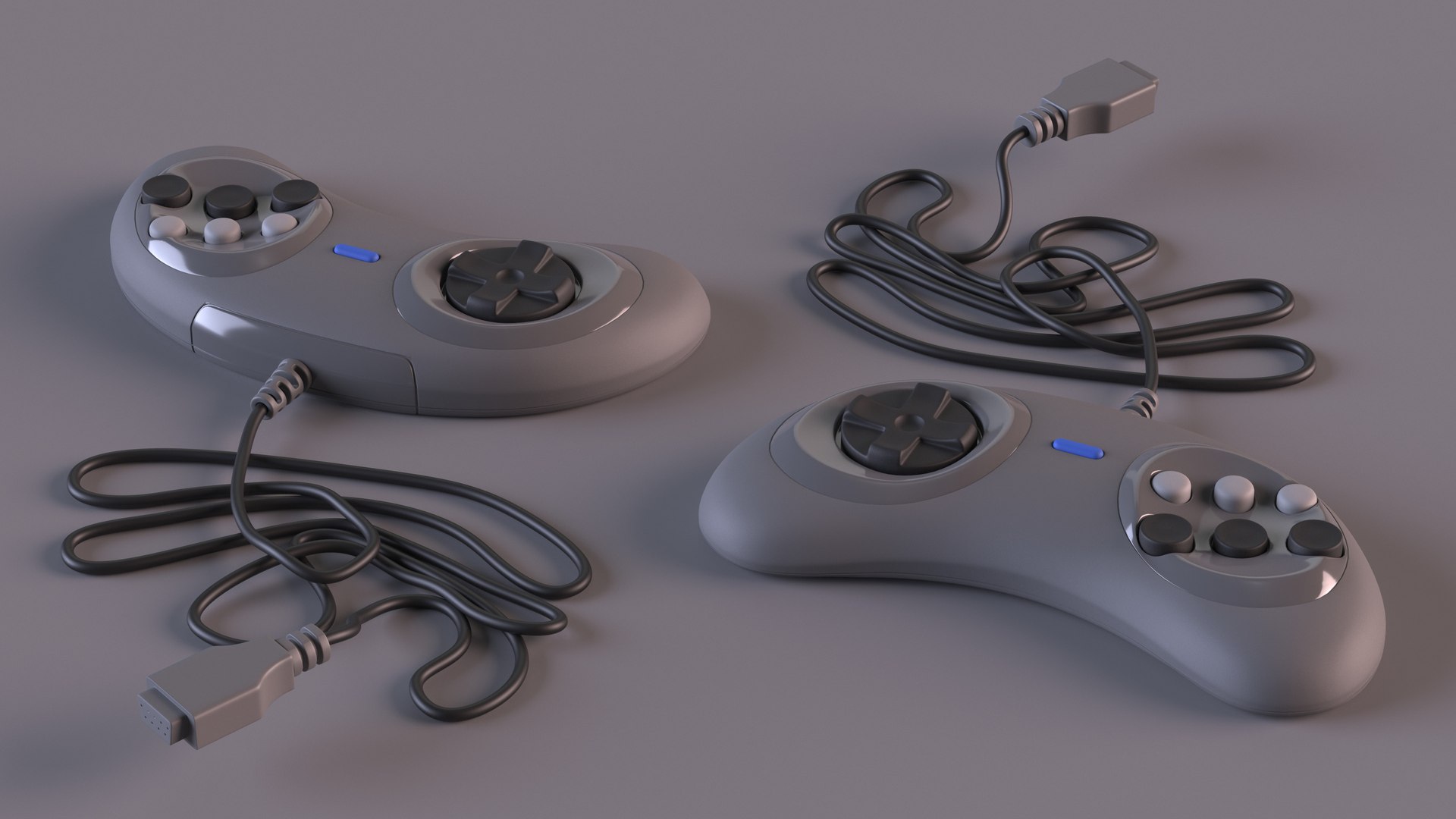 Game Joystick For Console Grey 3D Model - TurboSquid 2146058