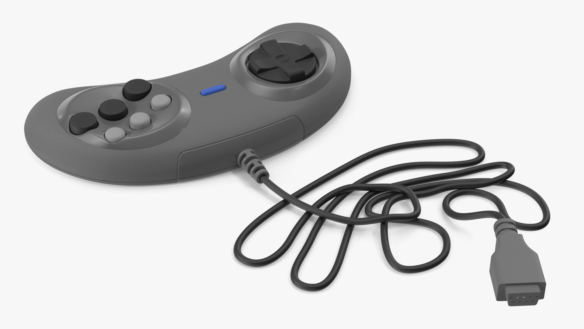 Game Joystick For Console Grey 3D Model - TurboSquid 2146058