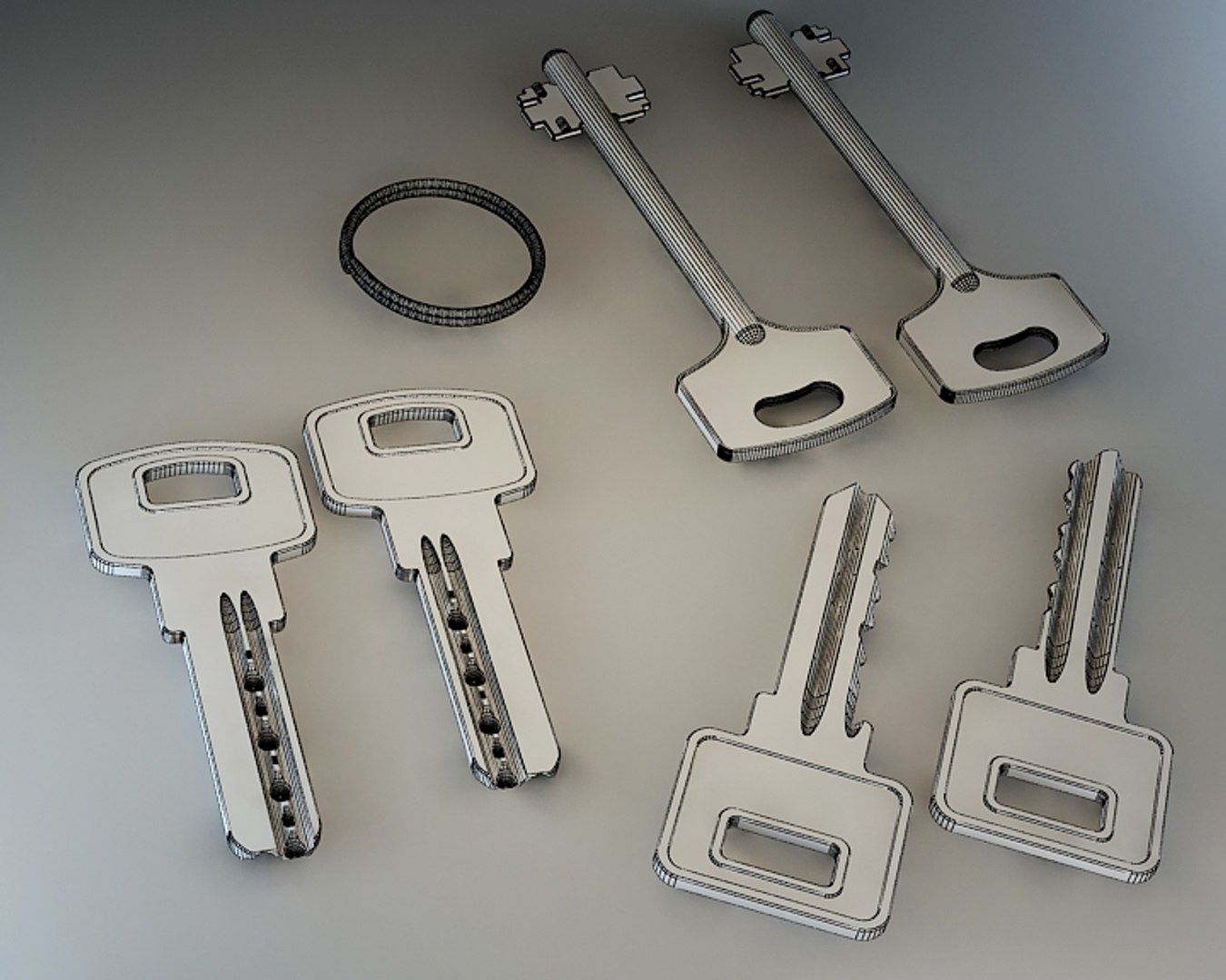 keys 3d model