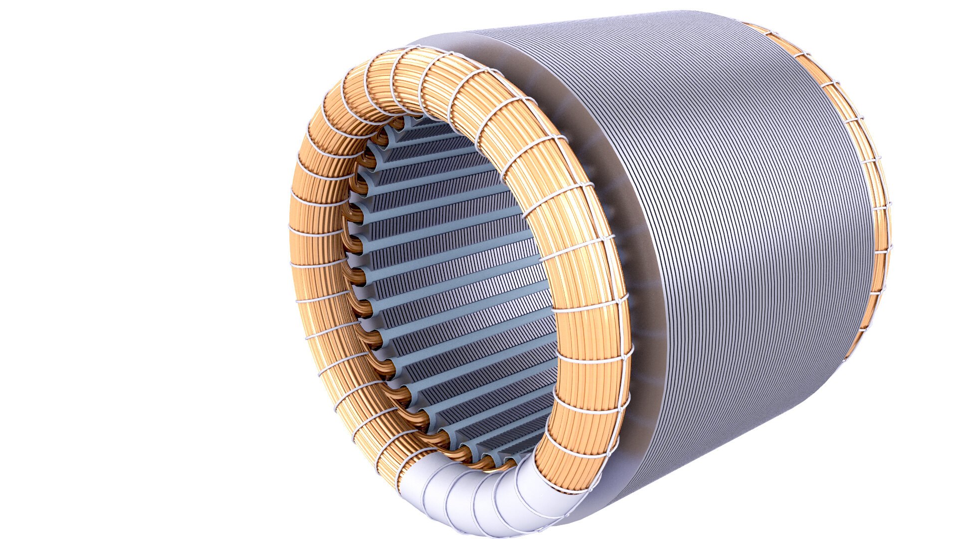 3D Model Three-phase Induction Motor Stator 125 - TurboSquid 2395238