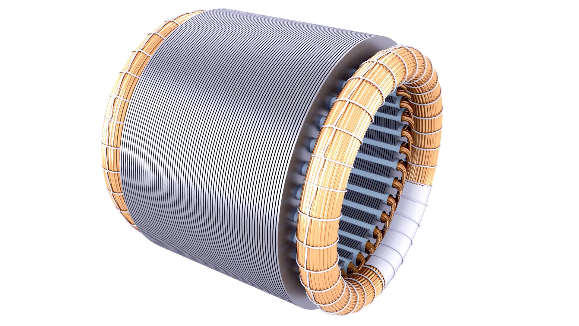 3D Model Three-phase Induction Motor Stator 125 - TurboSquid 2395238