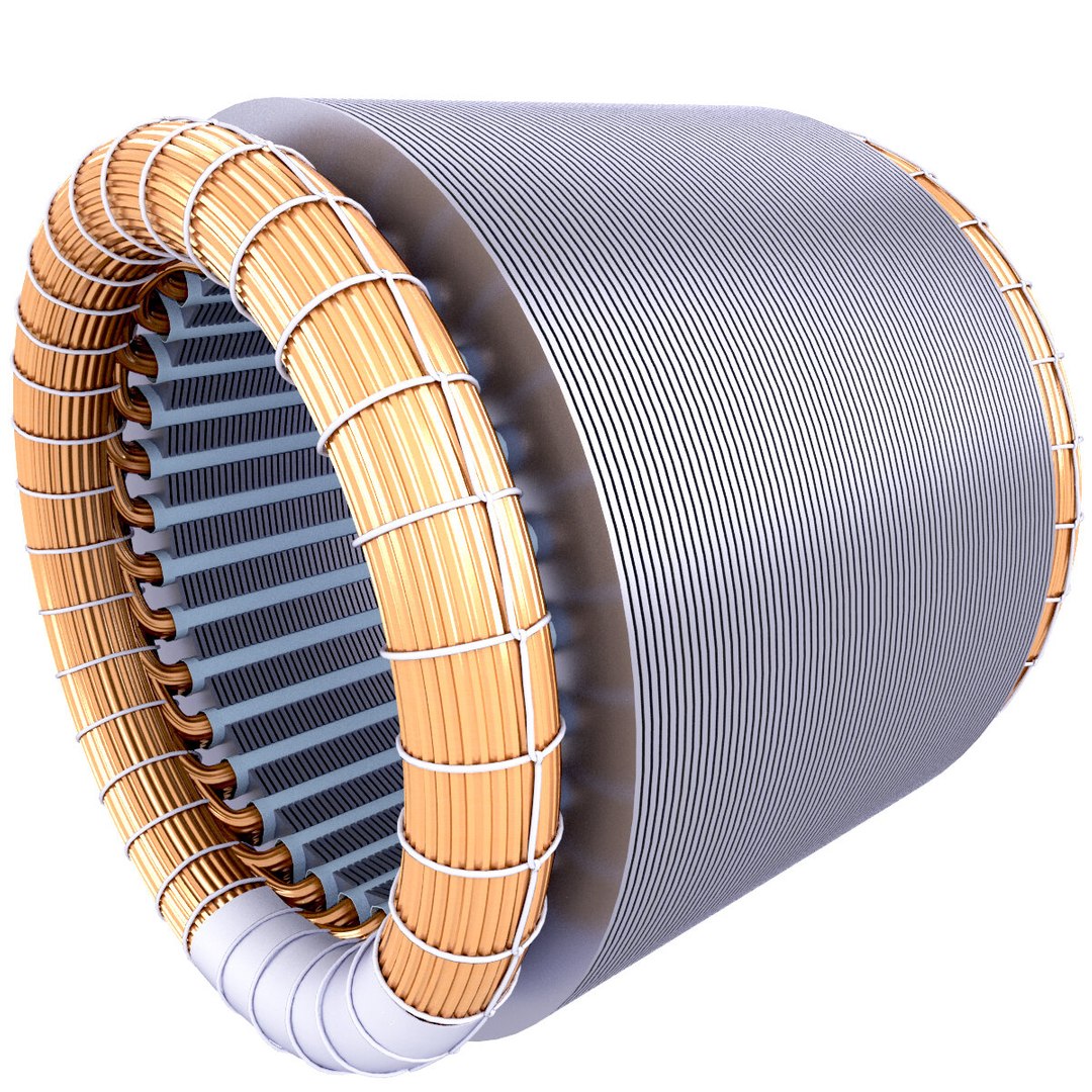 3D Model Three-phase Induction Motor Stator 125 - TurboSquid 2395238