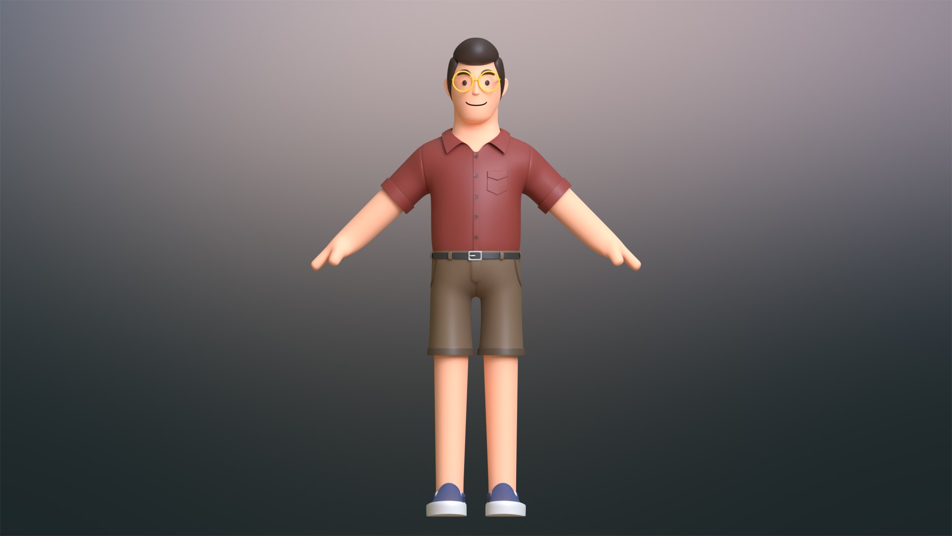 Minimal People Man Character 1005 3D - TurboSquid 2117662