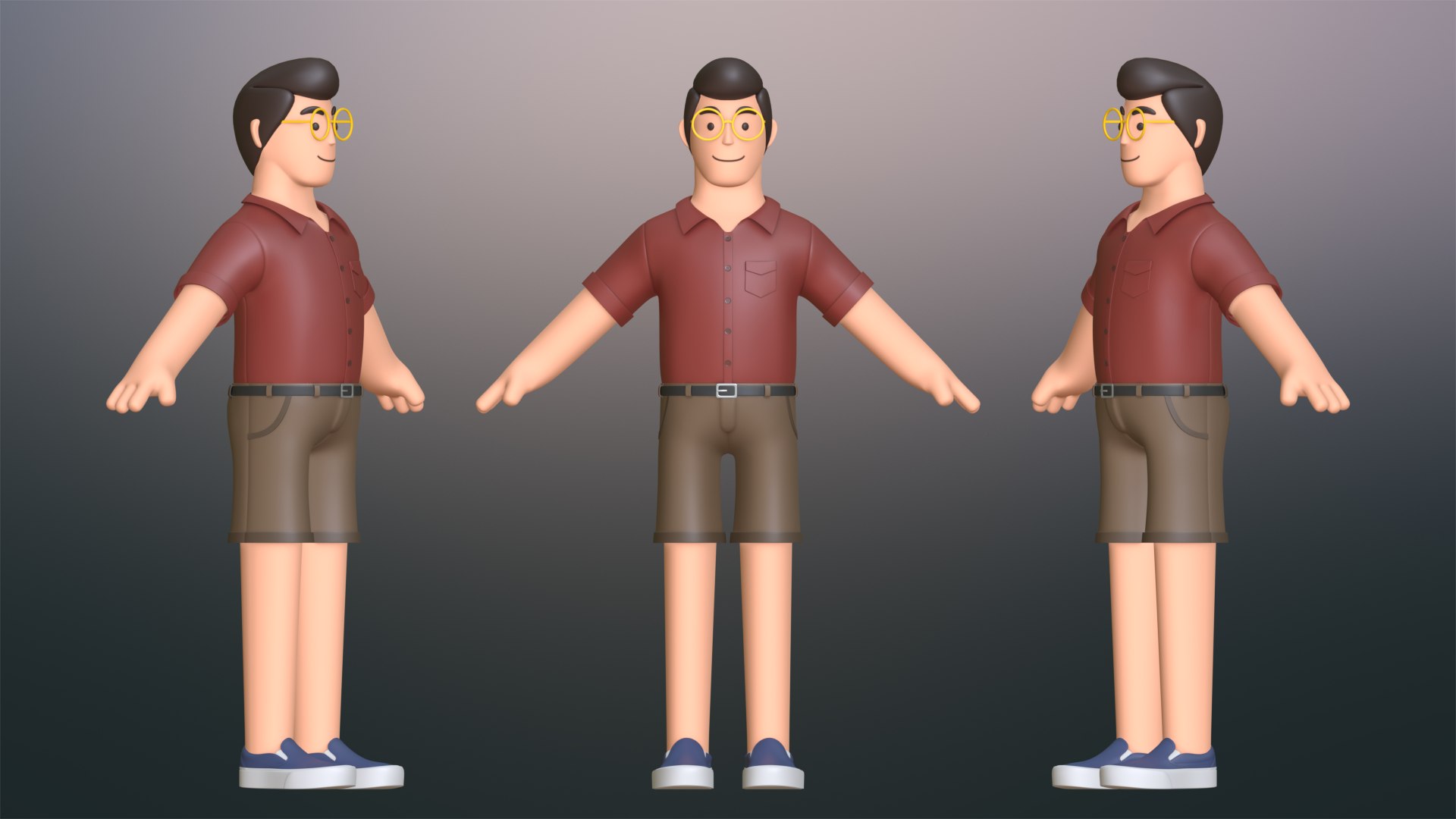 Minimal People Man Character 1005 3D - TurboSquid 2117662