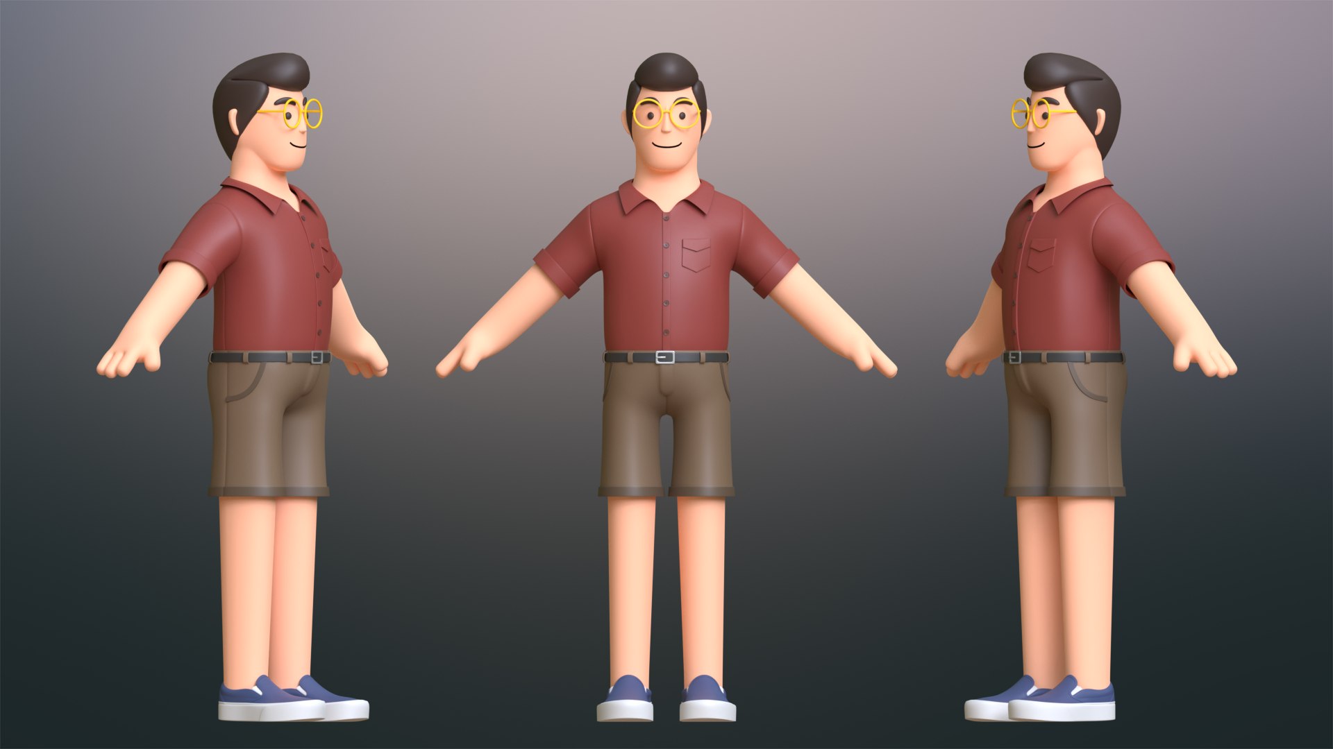 Minimal People Man Character 1005 3D - TurboSquid 2117662