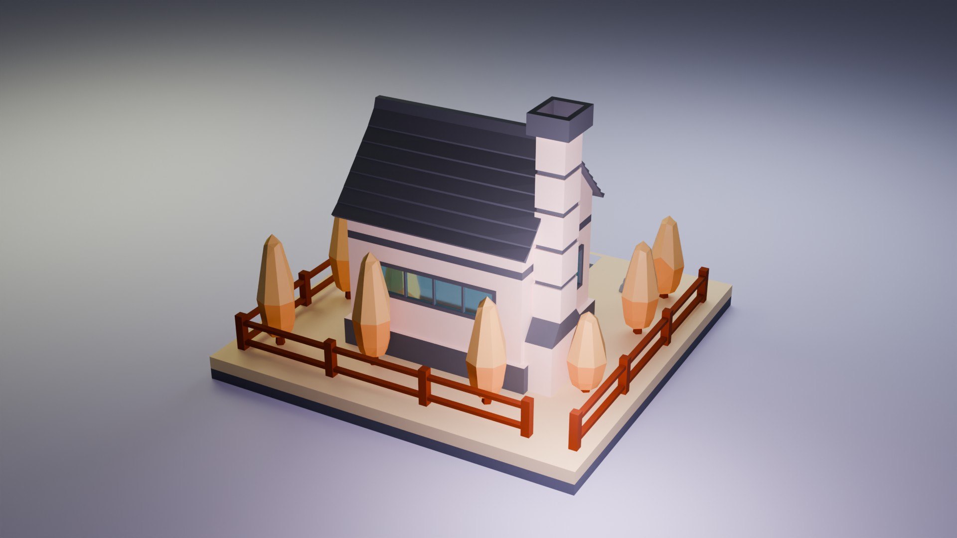 Low Poly House 3D Model - TurboSquid 2210457