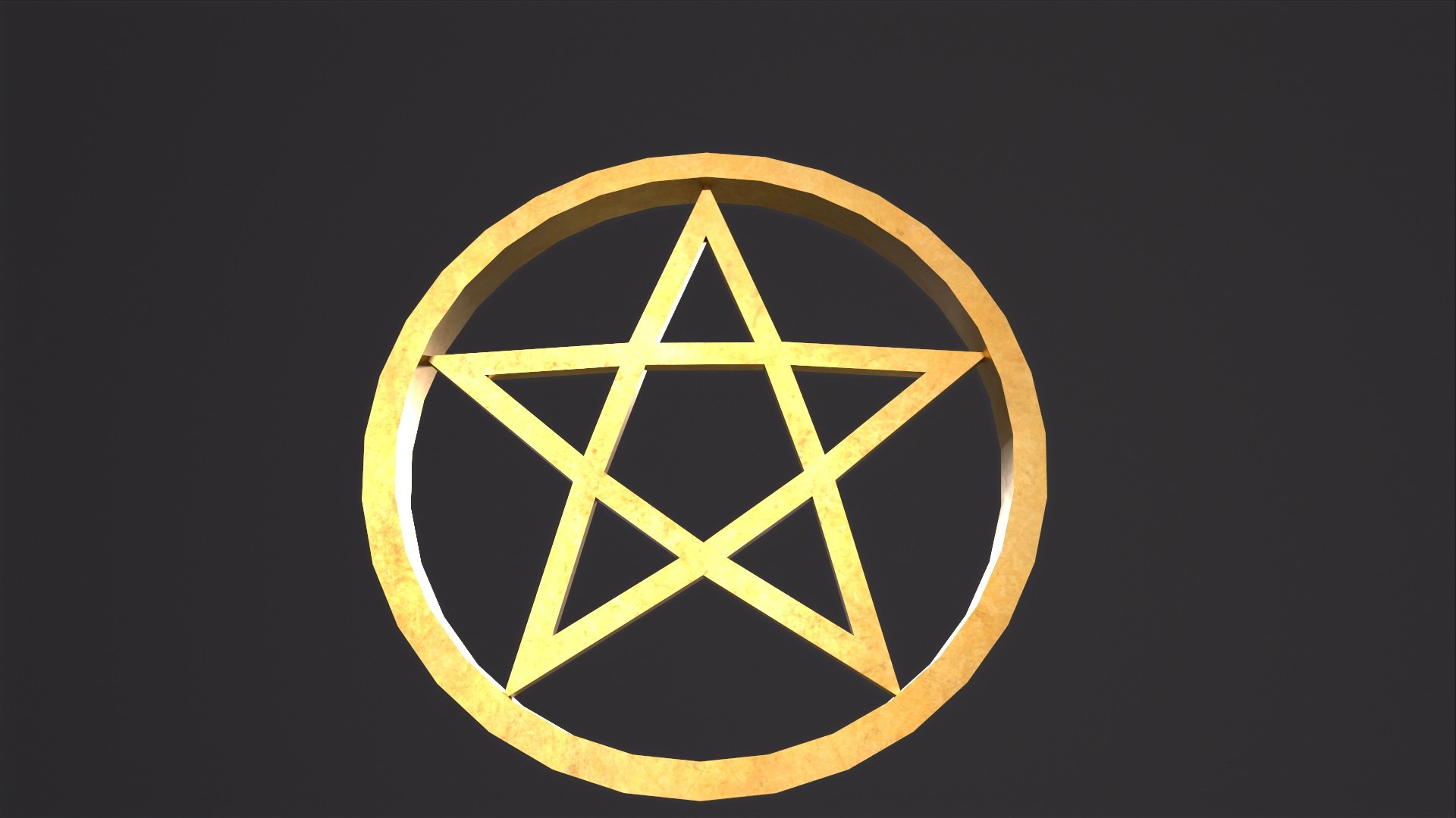 Pentagram Symbol 3D Model - TurboSquid 2138898