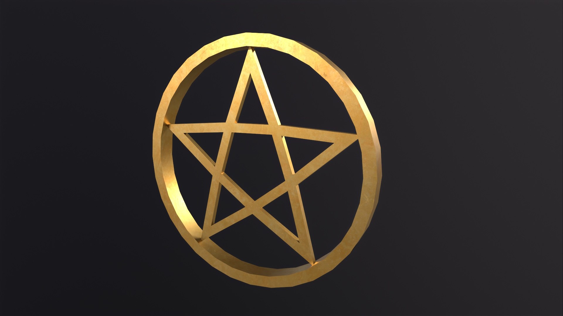 Pentagram Symbol 3D Model - TurboSquid 2138898