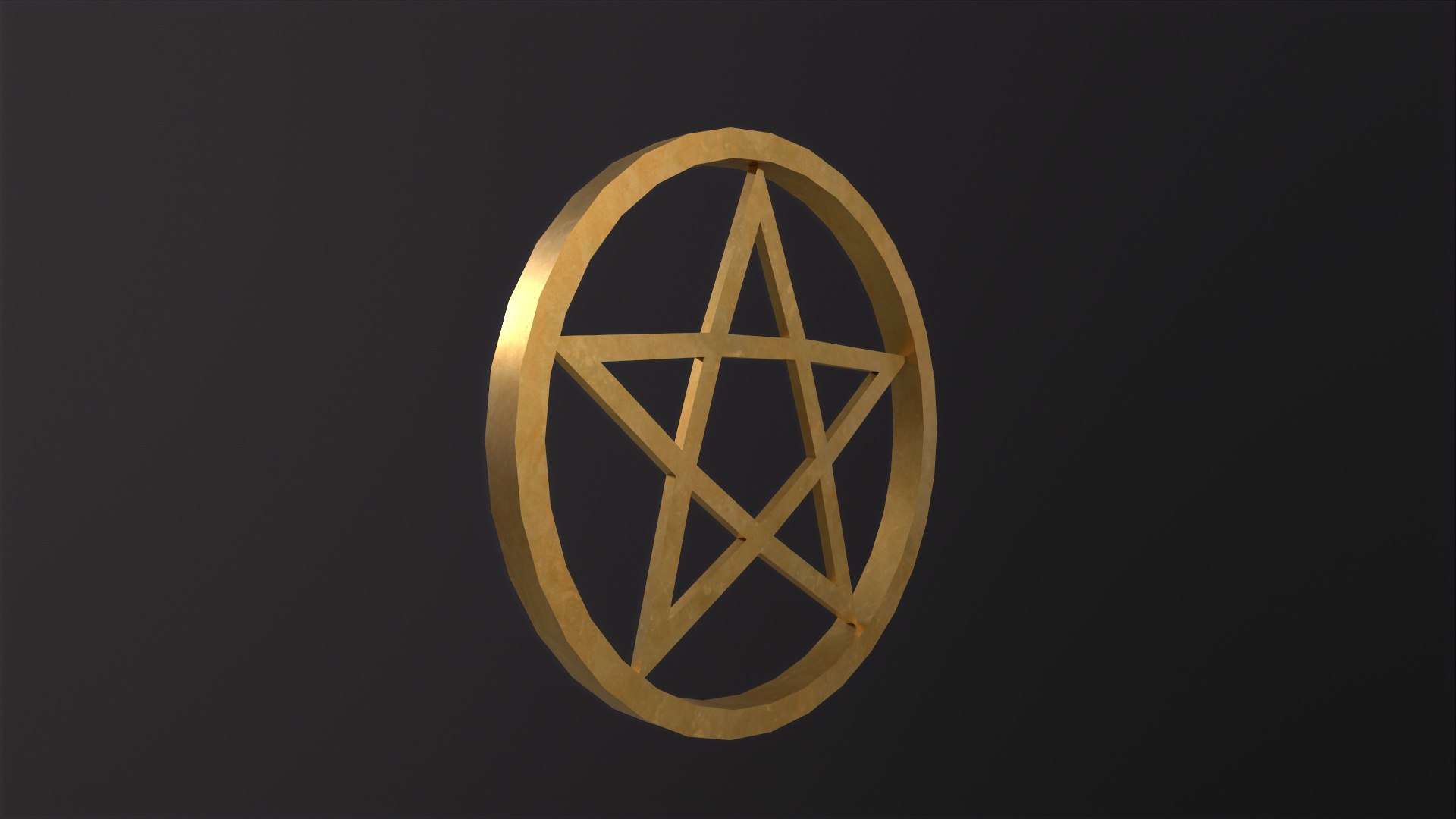 Pentagram Symbol 3D Model - TurboSquid 2138898